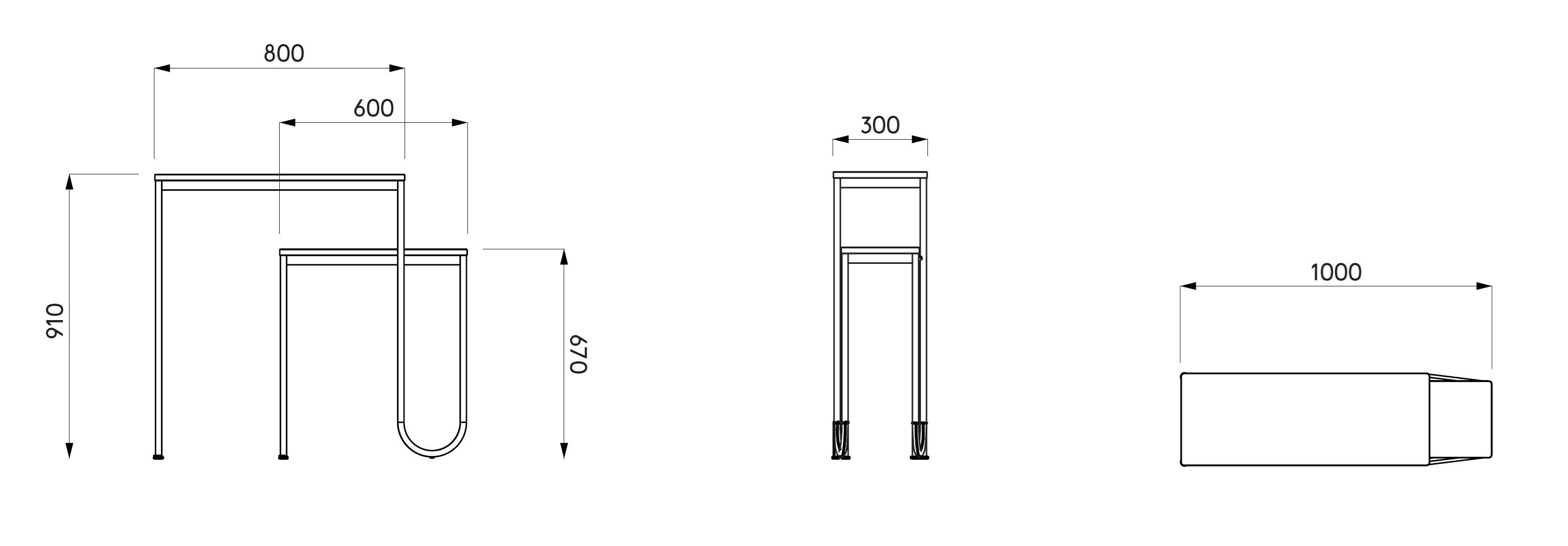 Marble console table NESTED By Cider Edition design Julien Vidame