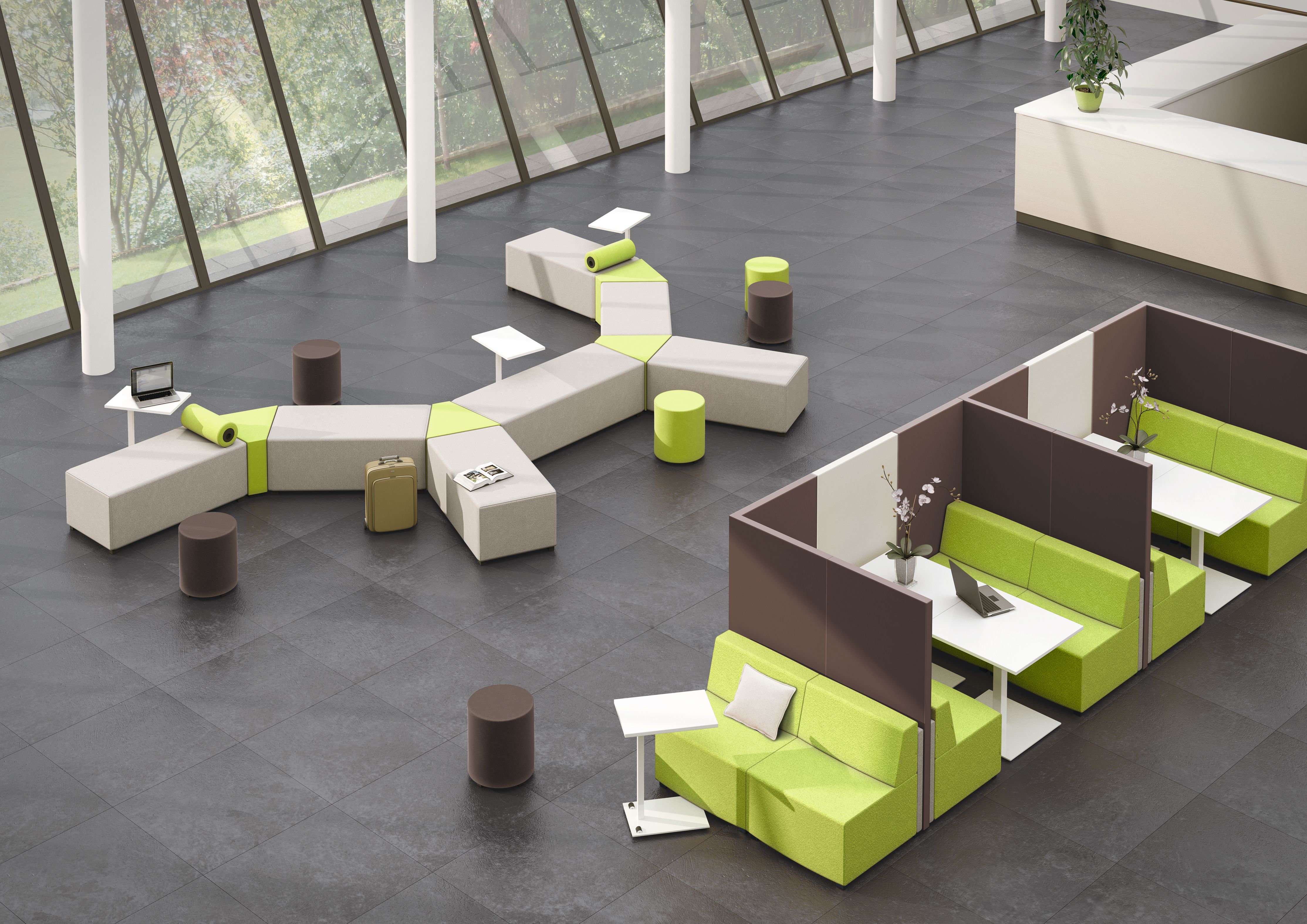 NET.WORK.PLACE | Modular sofa By König Neurath