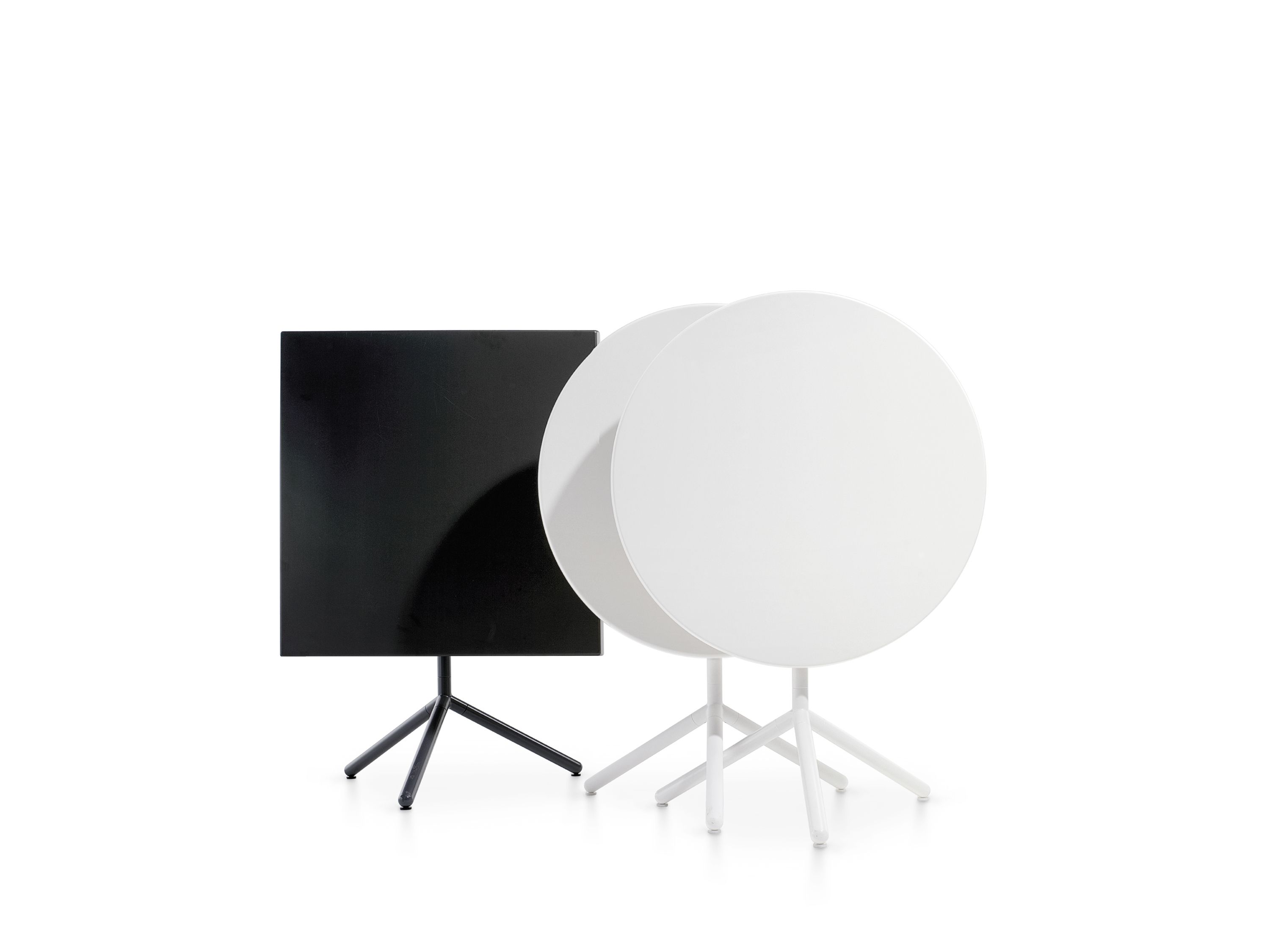 NETT T | Square table Square drop-leaf aluminium dining table By ...