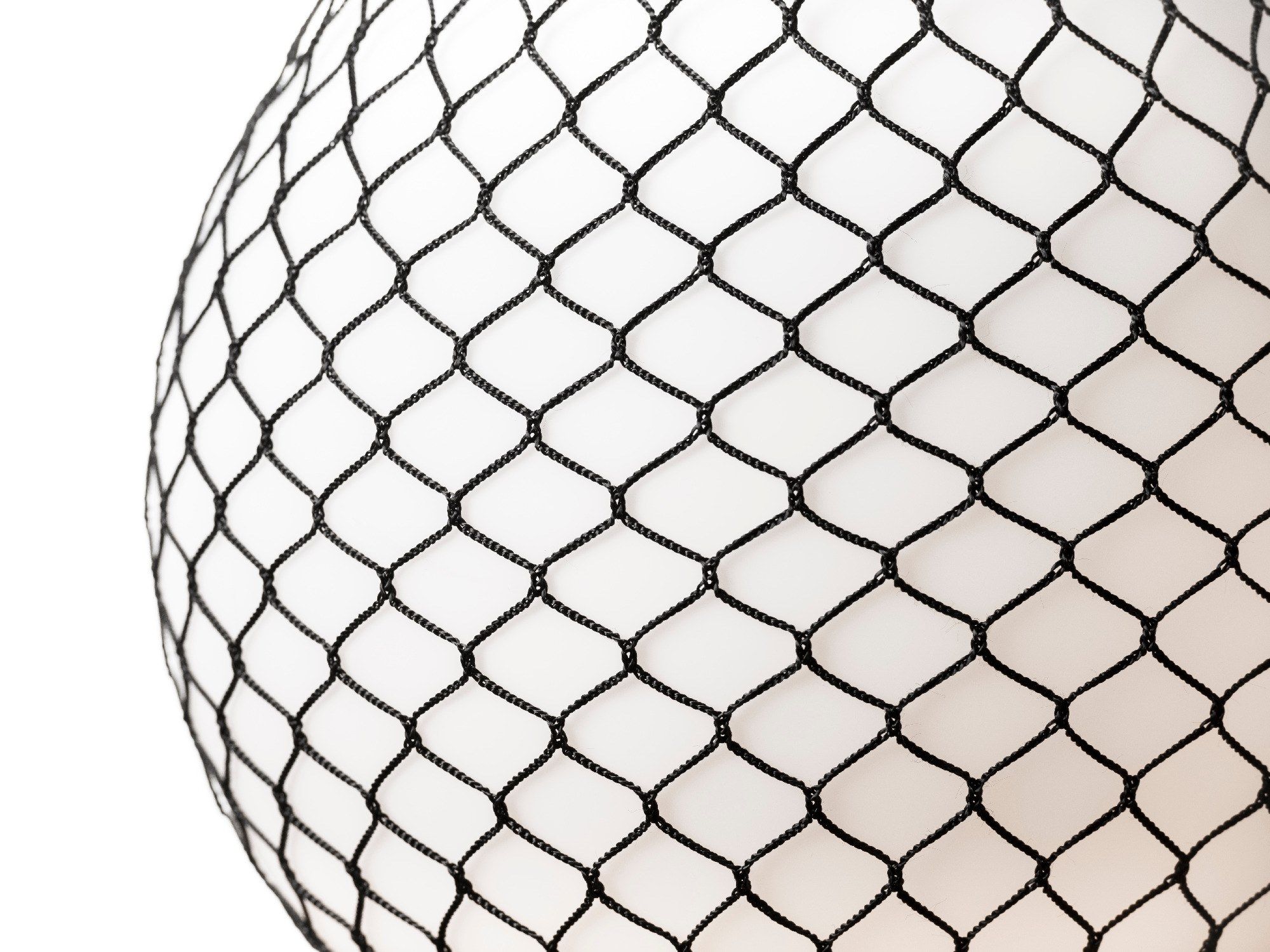 Glass and fabric pendant lamp NETWORK By Formagenda design Benjamin Hopf