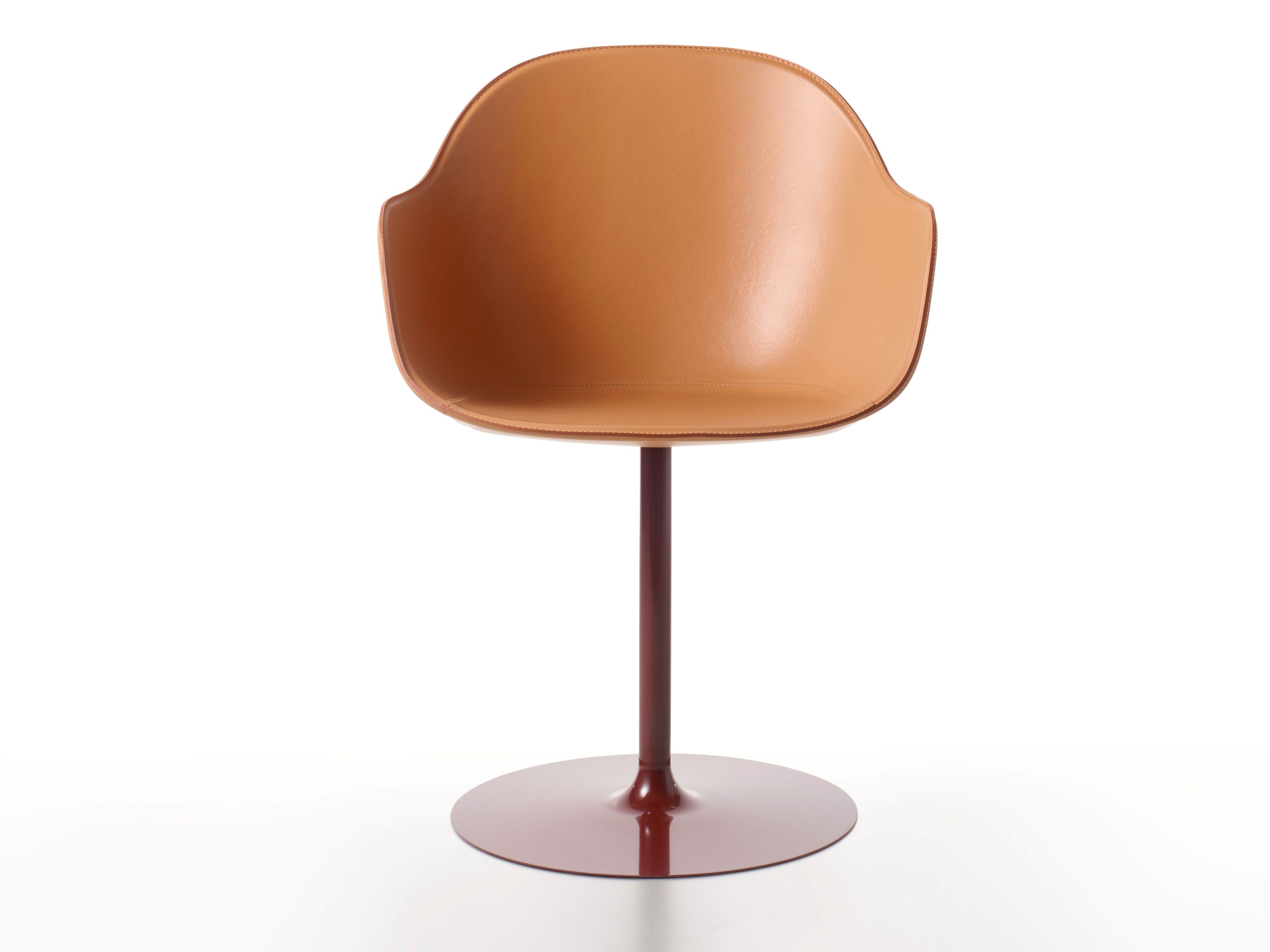 NEW LADY CALYX - 07D Swivel upholstered leather chair with armrests By ...