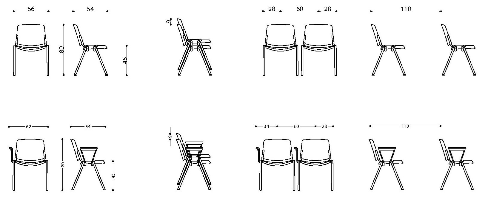 NEW MODULAMM Stackable wooden chair By LAMM | design Orlandini Design