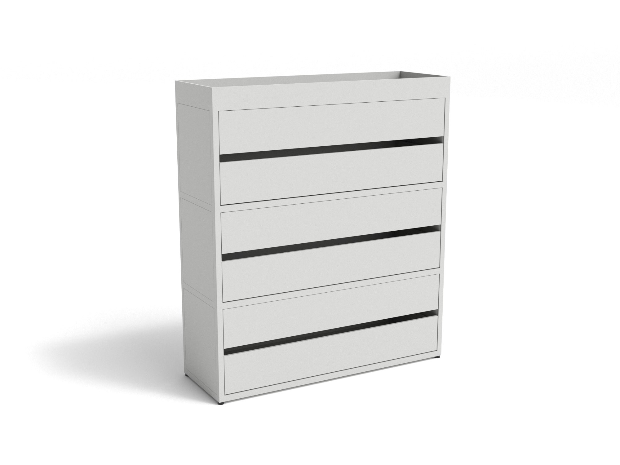 NEW ORDER COMB. 302 Steel chest of drawers By Hay | design Stefan Diez