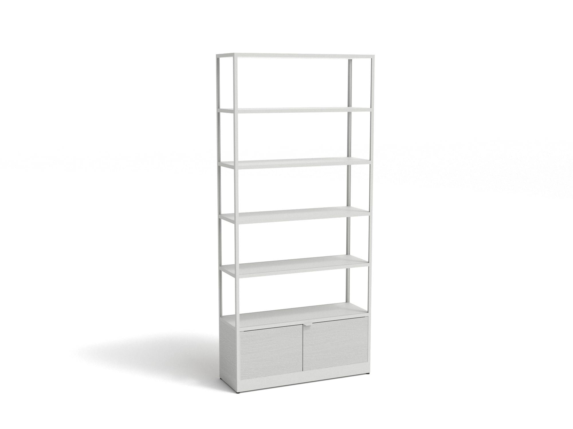 Open aluminium and wood bookcase NEW ORDER COMB. 601 By Hay design ...