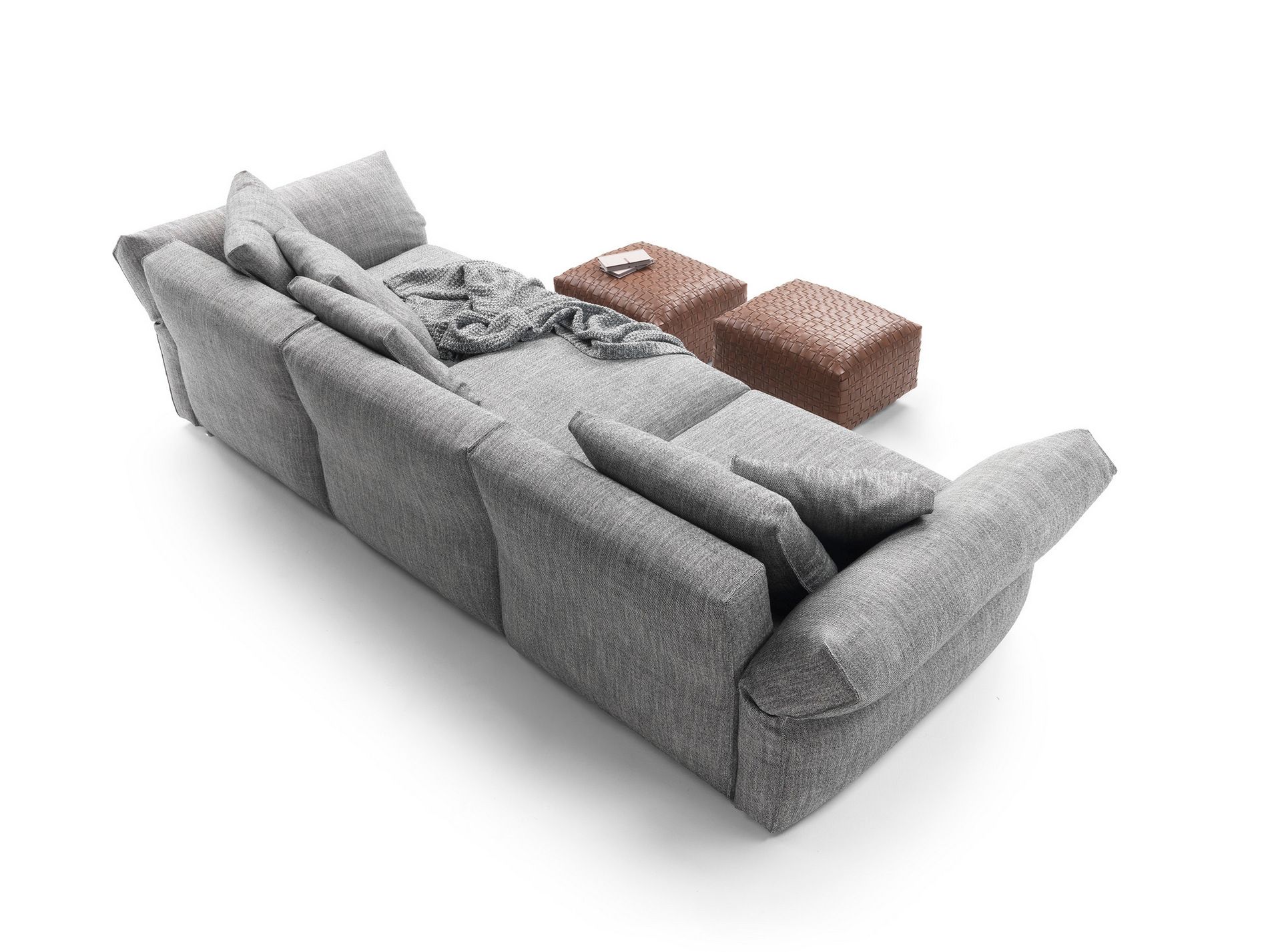 NEWBRIDGE 3 seater sectional fabric sofa By Flexform | design Carlo Colombo