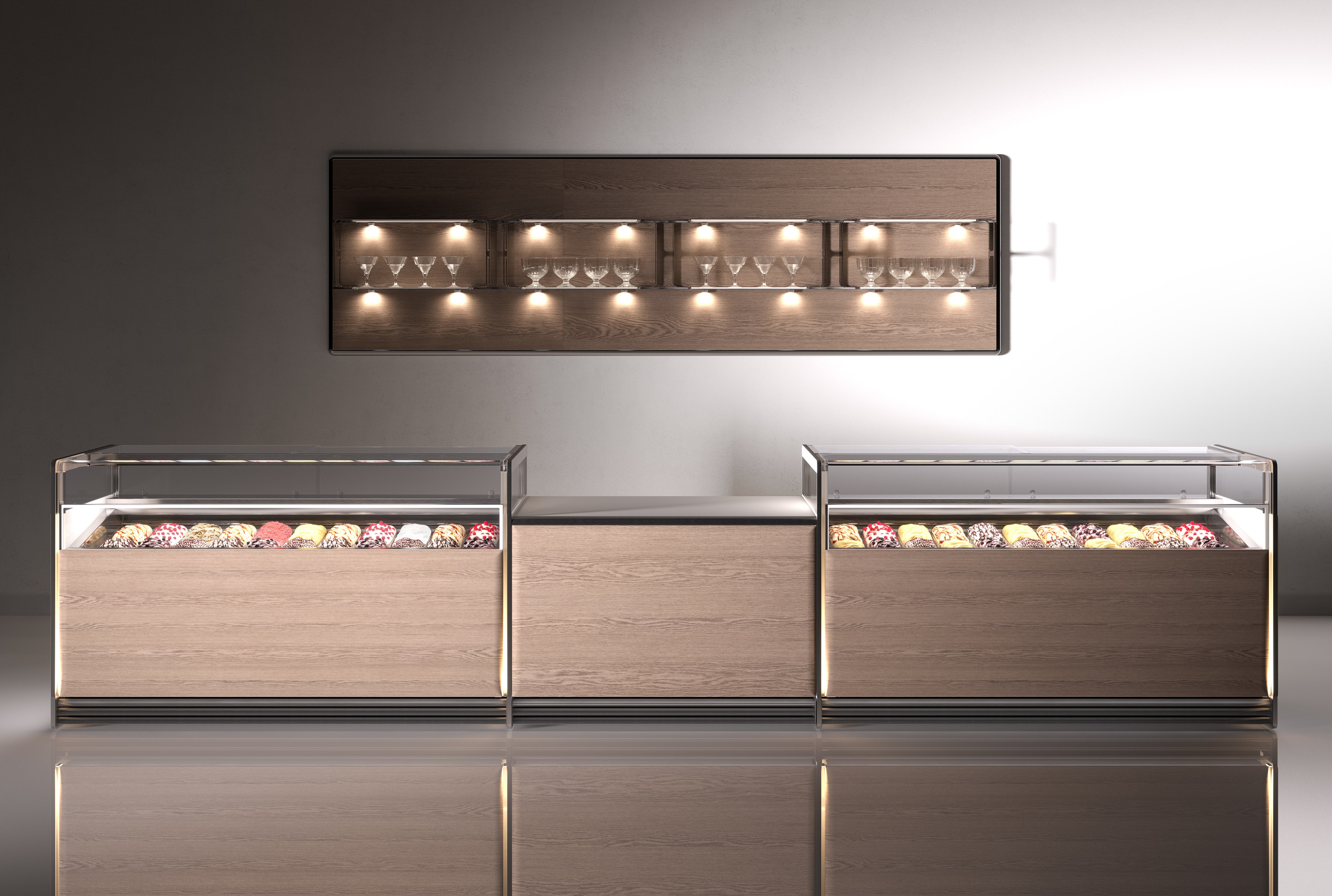 NEXT Refrigerated display cabinet by exposure By Frigomeccanica