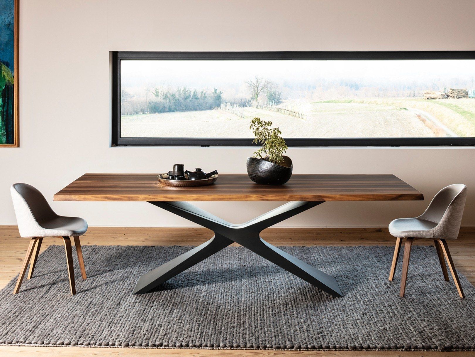 NEXUS | Rectangular table Rectangular solid wood table By Midj | design ...