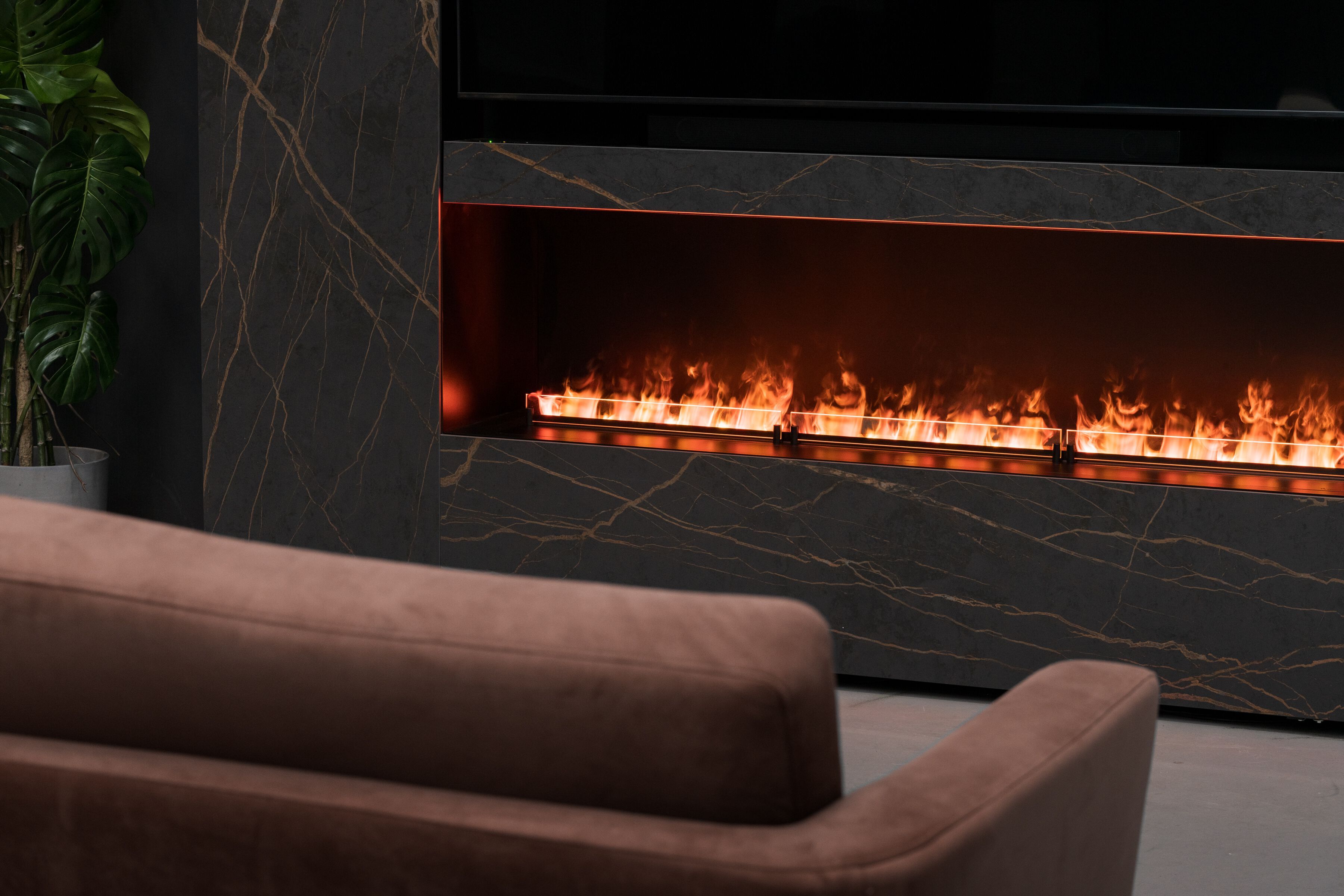 NEX MEDIAWALL Fireplace By NEX Media Wall