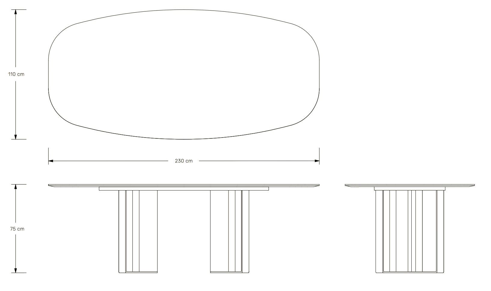 NIBBLES CALACATTA Oval marble table By Maami Home | design Fábio Teixeira