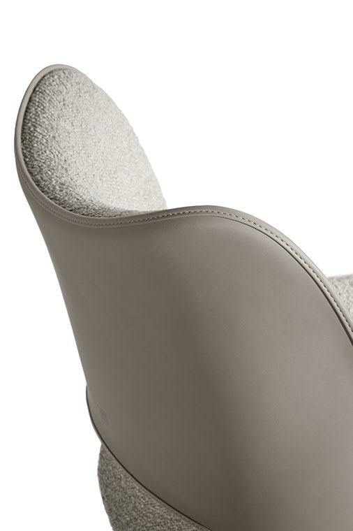 NICE Upholstered fabric chair By Poltrona Frau | design GamFratesi