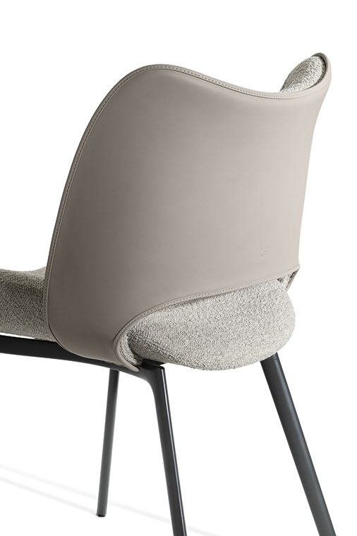NICE Upholstered fabric chair By Poltrona Frau | design GamFratesi