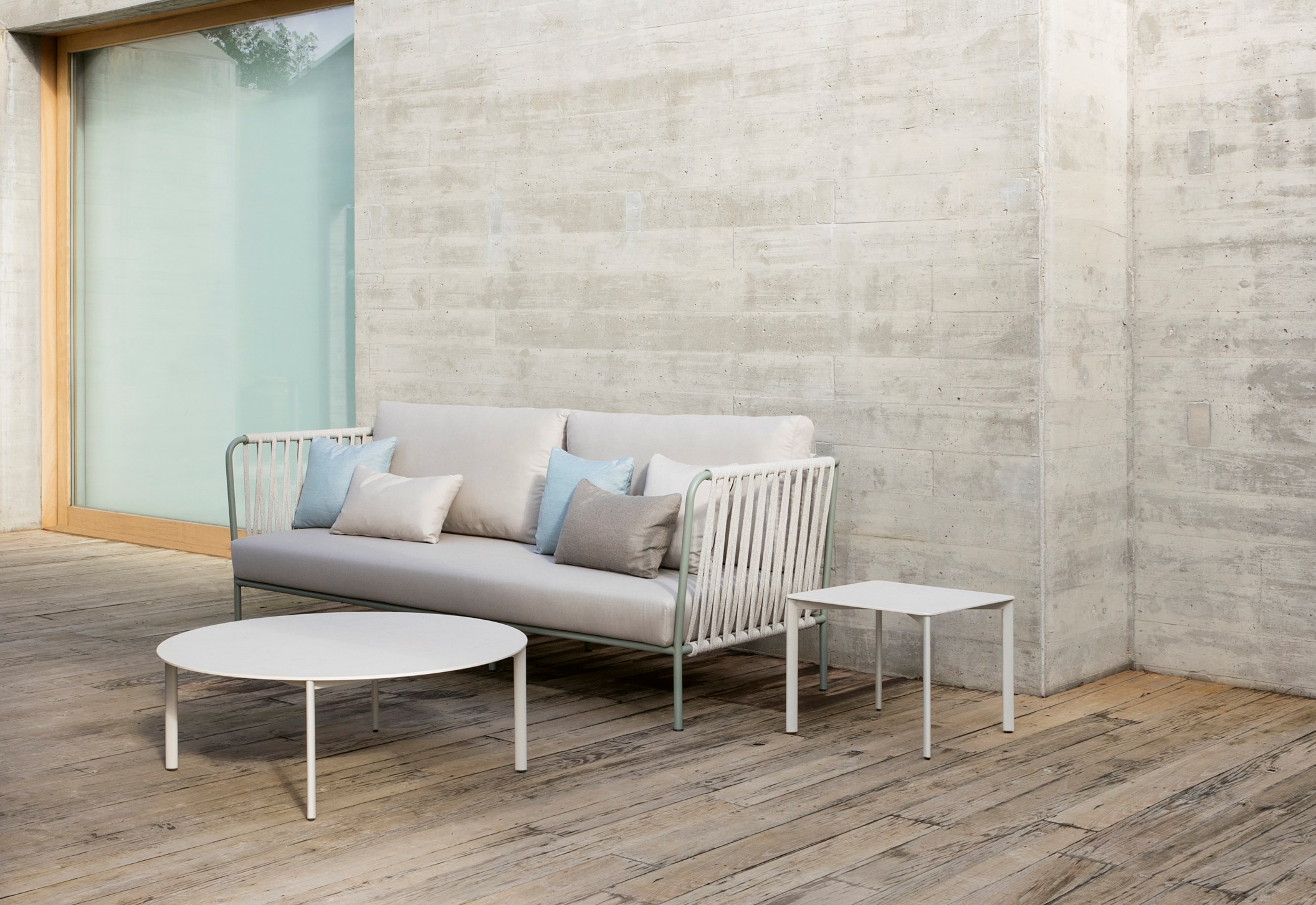 NIDO Fabric garden sofa By EXPORMIM | design Javier Pastor