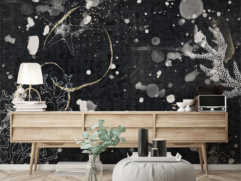 Motif wallpaper NIGHT DIVING By Studijo design Josipa Maras