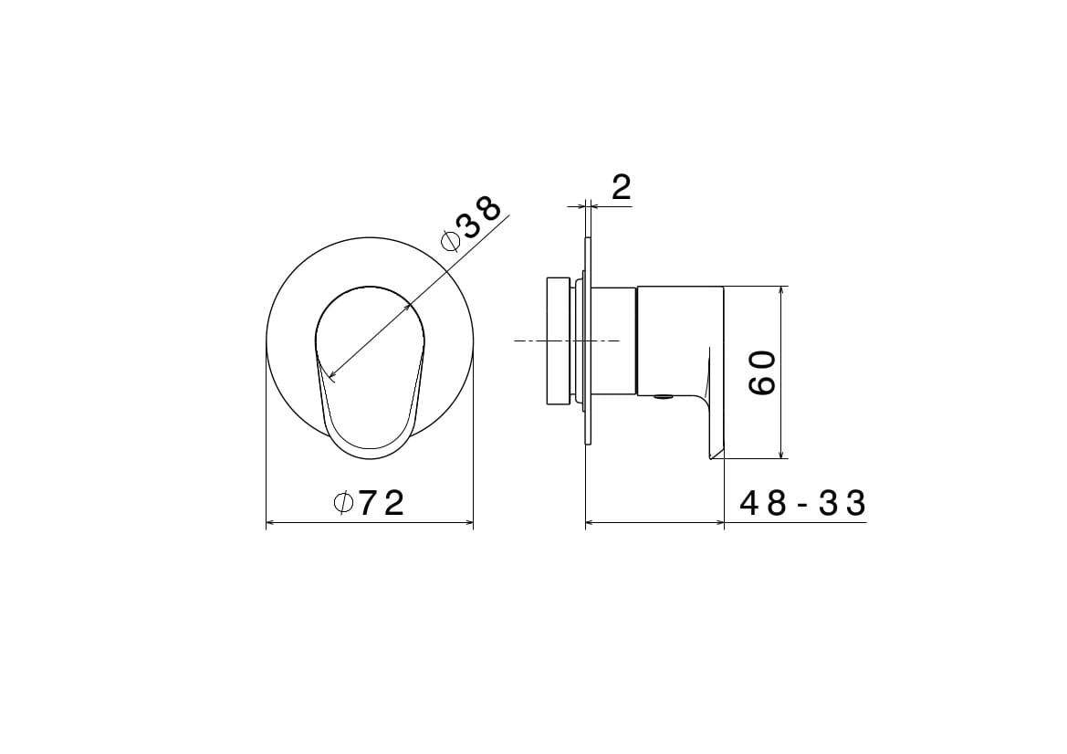NIO Wall-mounted remote control tap By newform