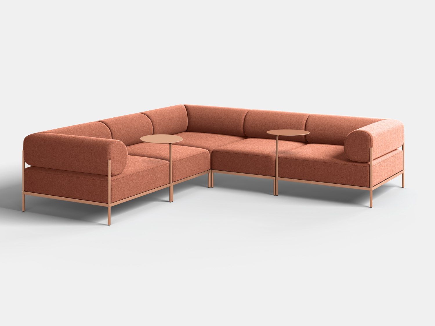 NOAH LIVING Modular sectional 5 seater fabric sofa By Noah Living