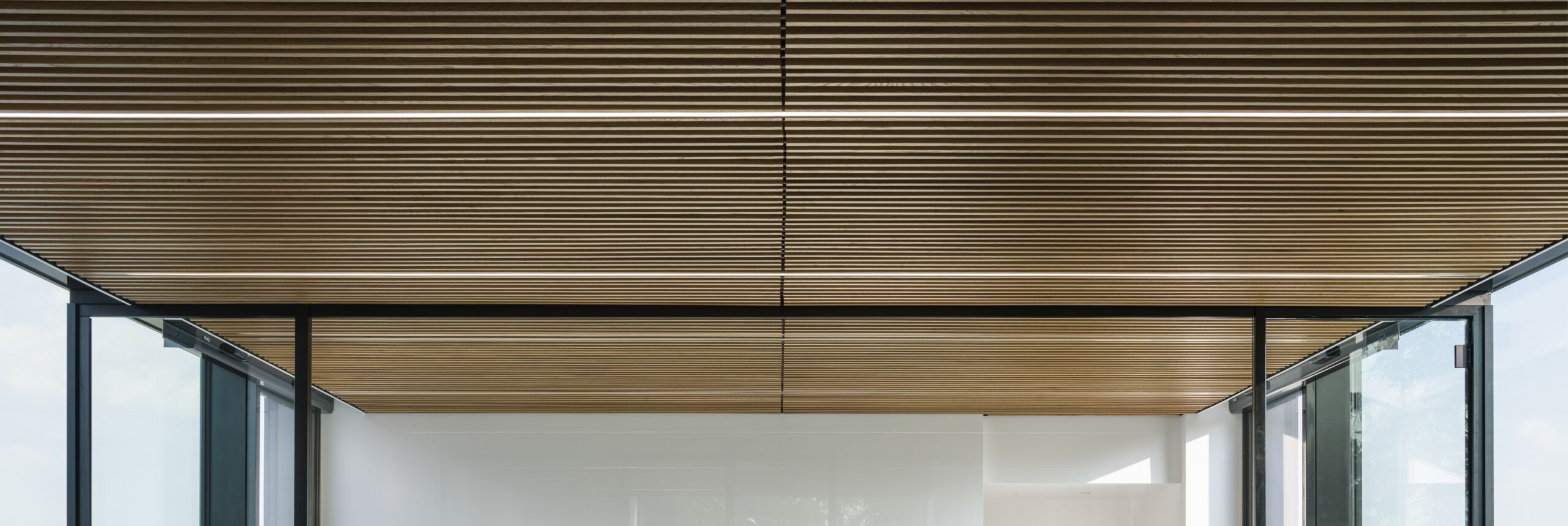 Open slats ceiling Wooden ceiling panels By NODOO