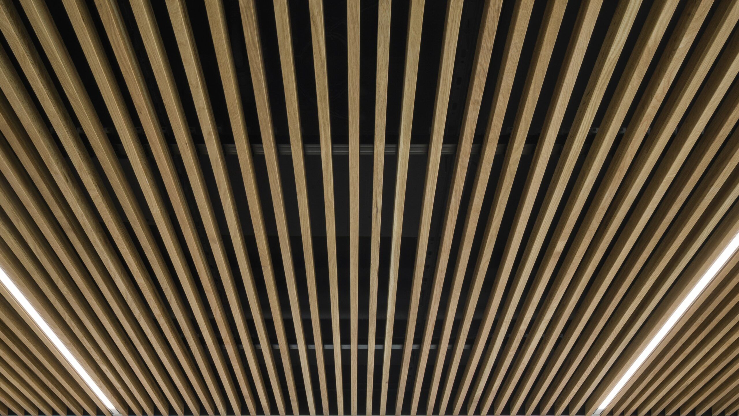 Open slats ceiling Wooden ceiling panels By NODOO