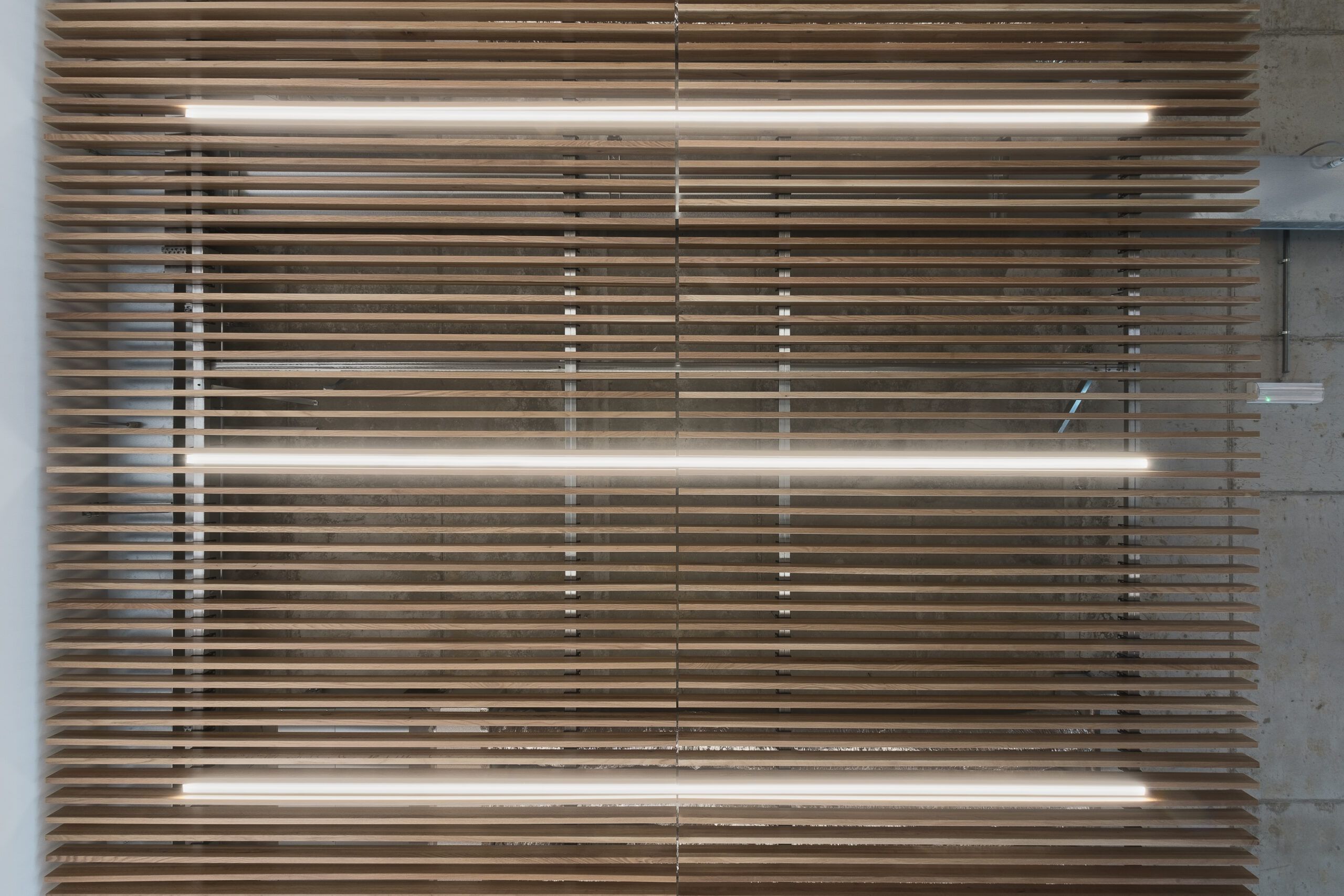 Open slats ceiling Wooden ceiling panels By NODOO