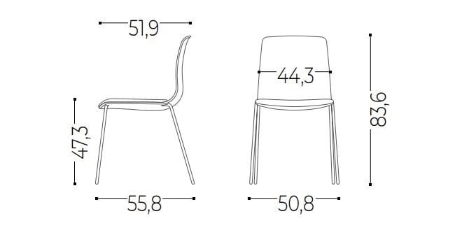 NOOM 50 | Stackable chair Upholstered stackable chair By ACTIU | design ...
