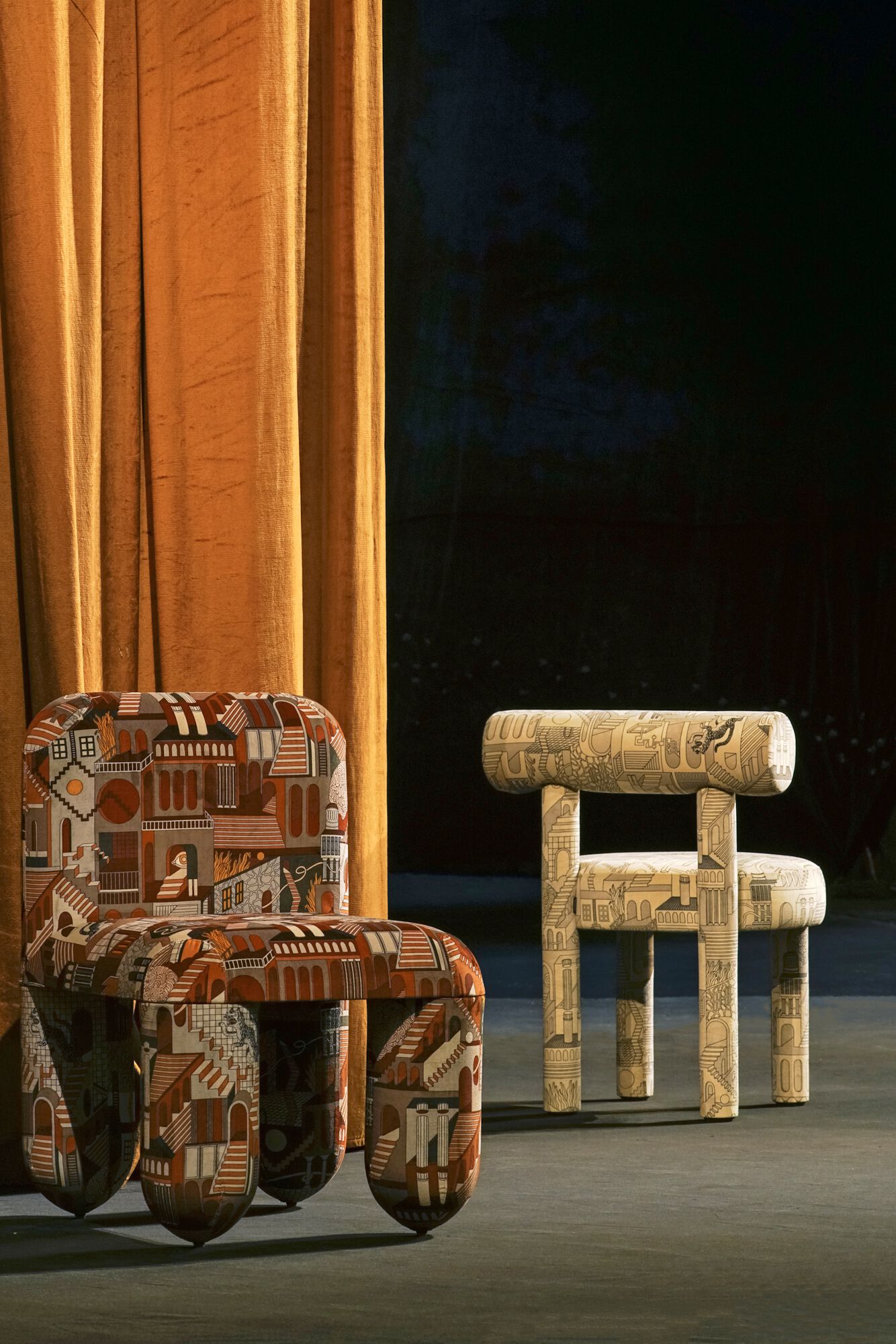 GROPIUS CS1 ARTISTRY EDITION Upholstered fabric chair By NOOM | design ...