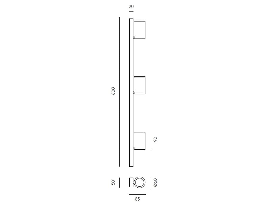 NOON LED multiple ceiling steel spotlight By Aromas del Campo | design ...