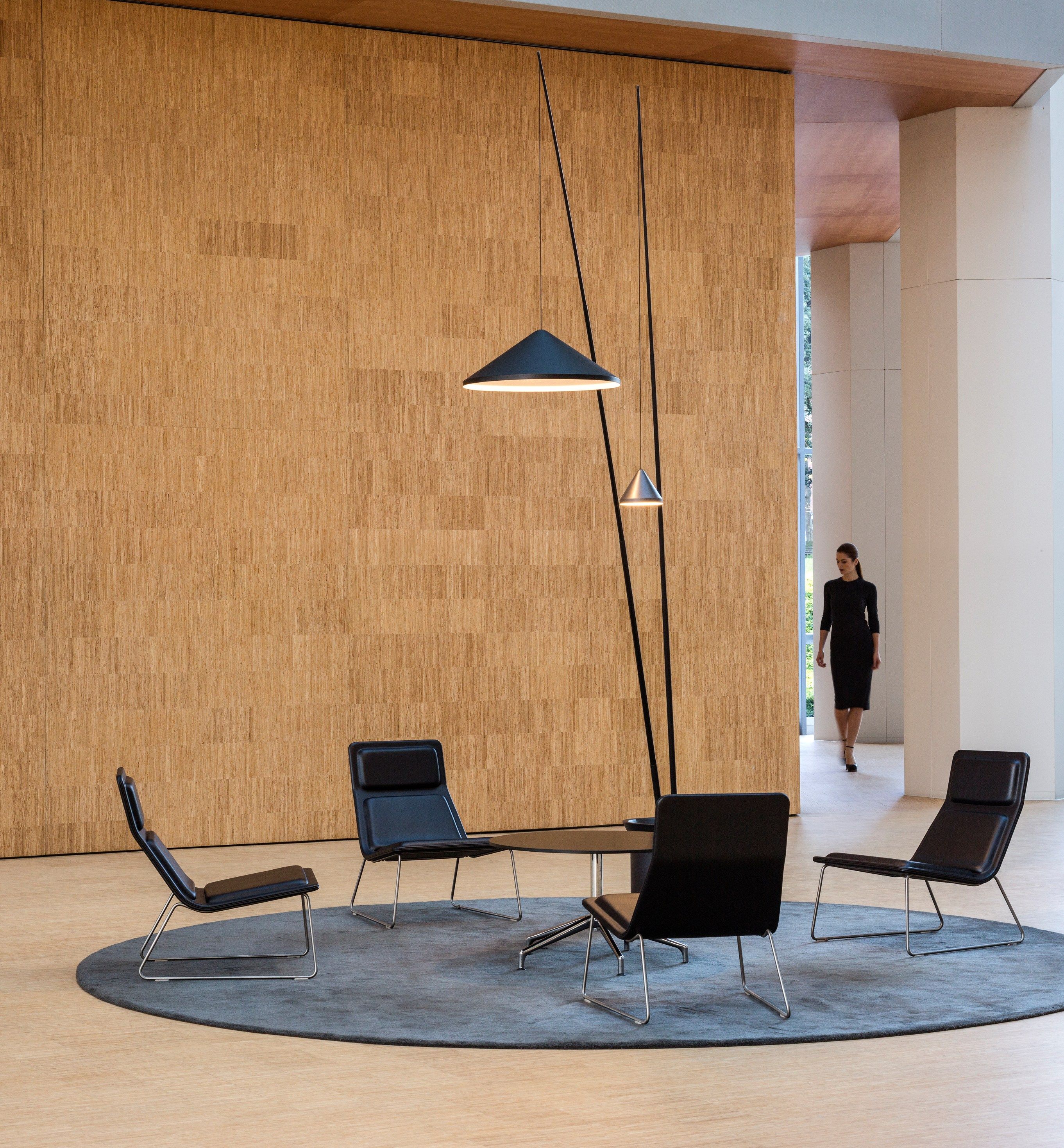 NORTH LED carbon fibre floor lamp By Vibia