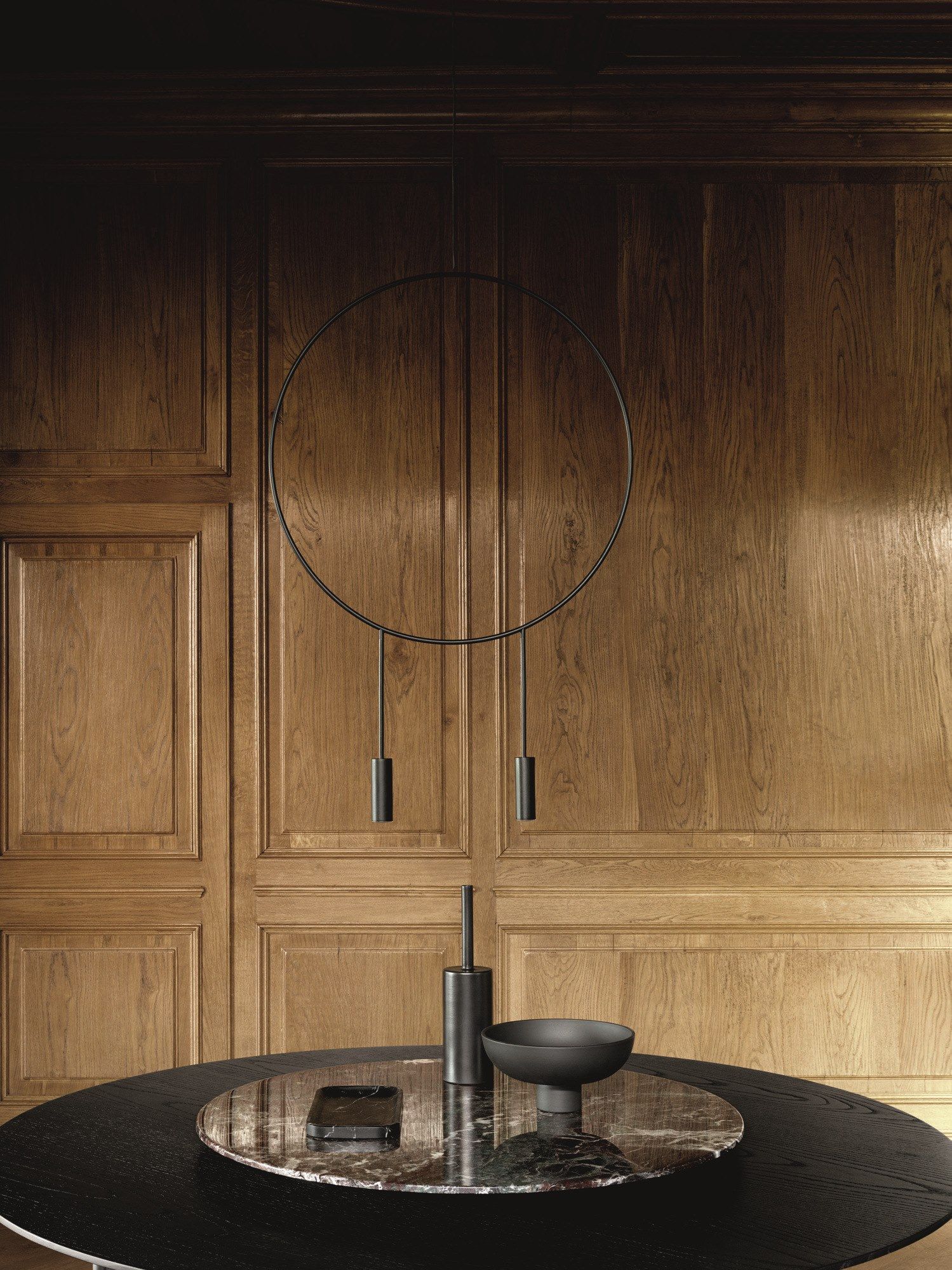 NOTES | Round table Round glass and steel table By Living Divani ...