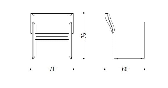 NOTO Fabric easy chair with castors By COR | design Pauline Deltour