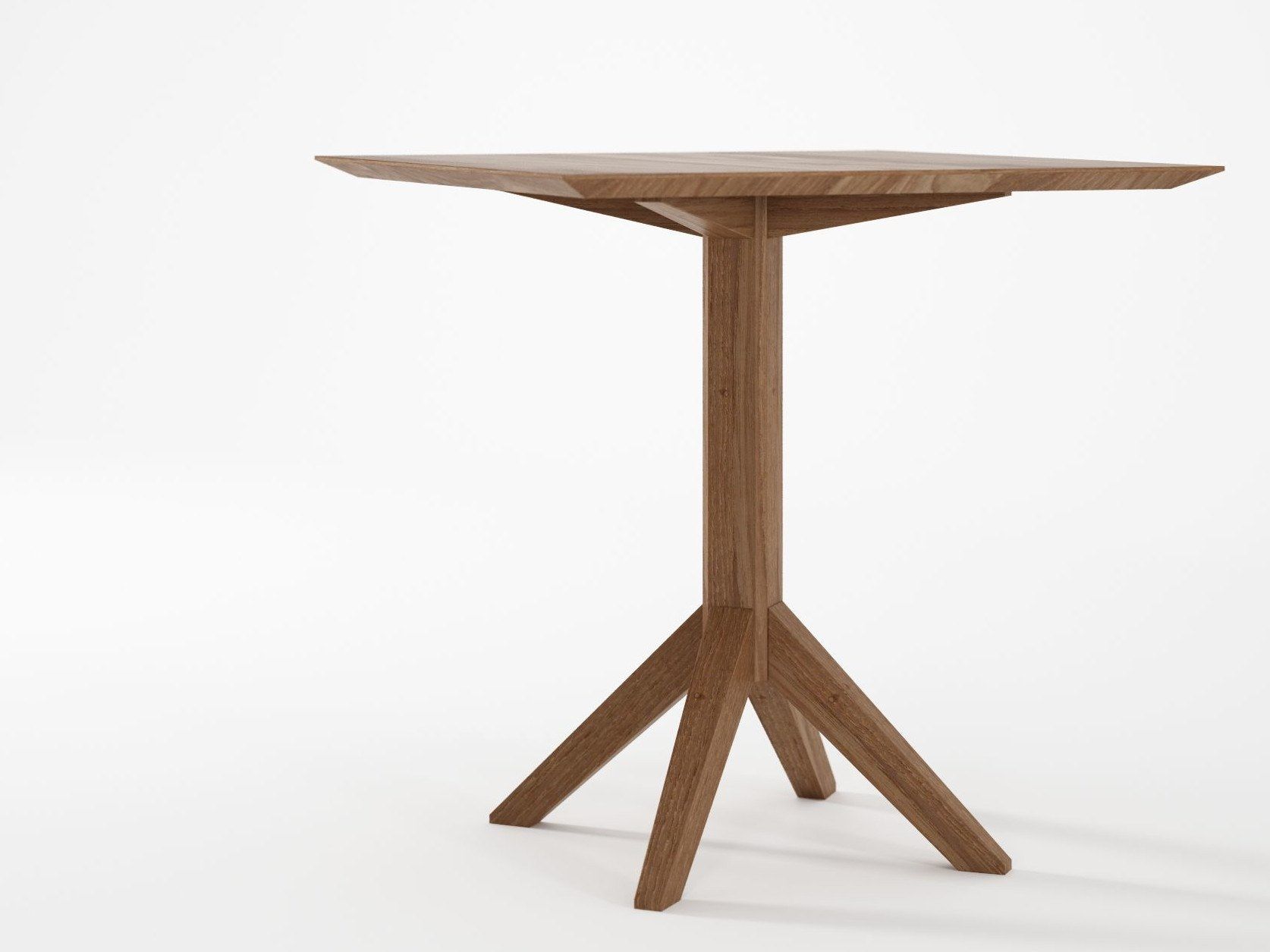 NOUVEAU BISTRO Square solid wood dining table By KARPENTER | design ...
