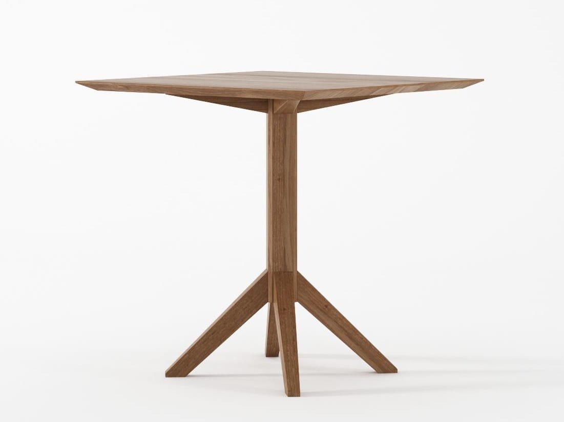 NOUVEAU BISTRO Square solid wood dining table By KARPENTER | design ...