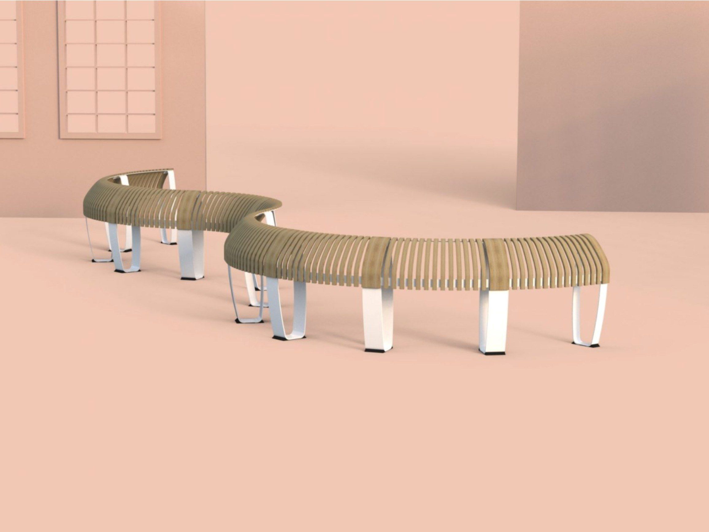 NOVA C PERCH Backless wooden stand-up bench By Green Furniture Concept ...