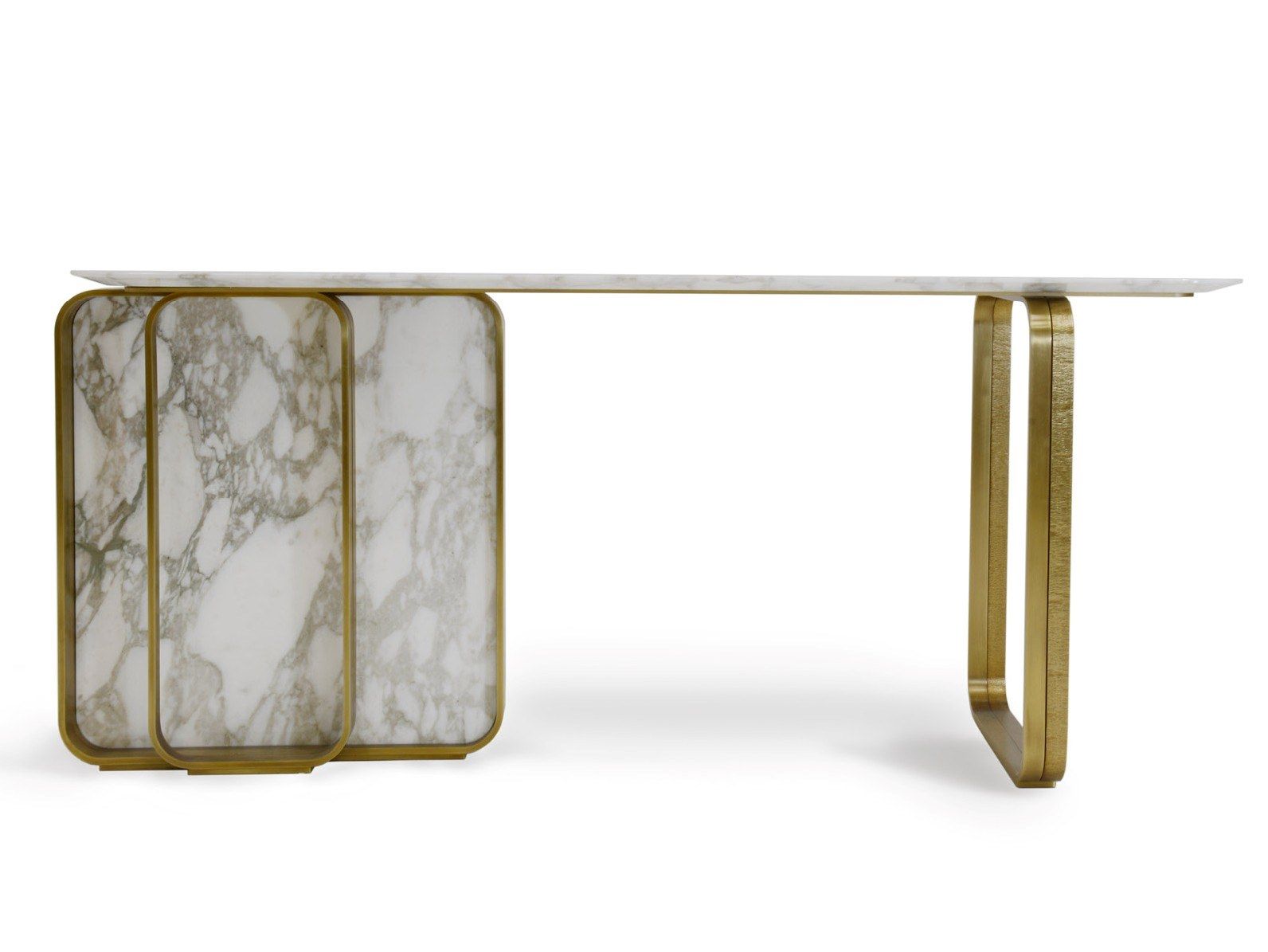 NOVA Rectangular marble console table By HESSENTIA | Cornelio Cappellini | design Luca Erba