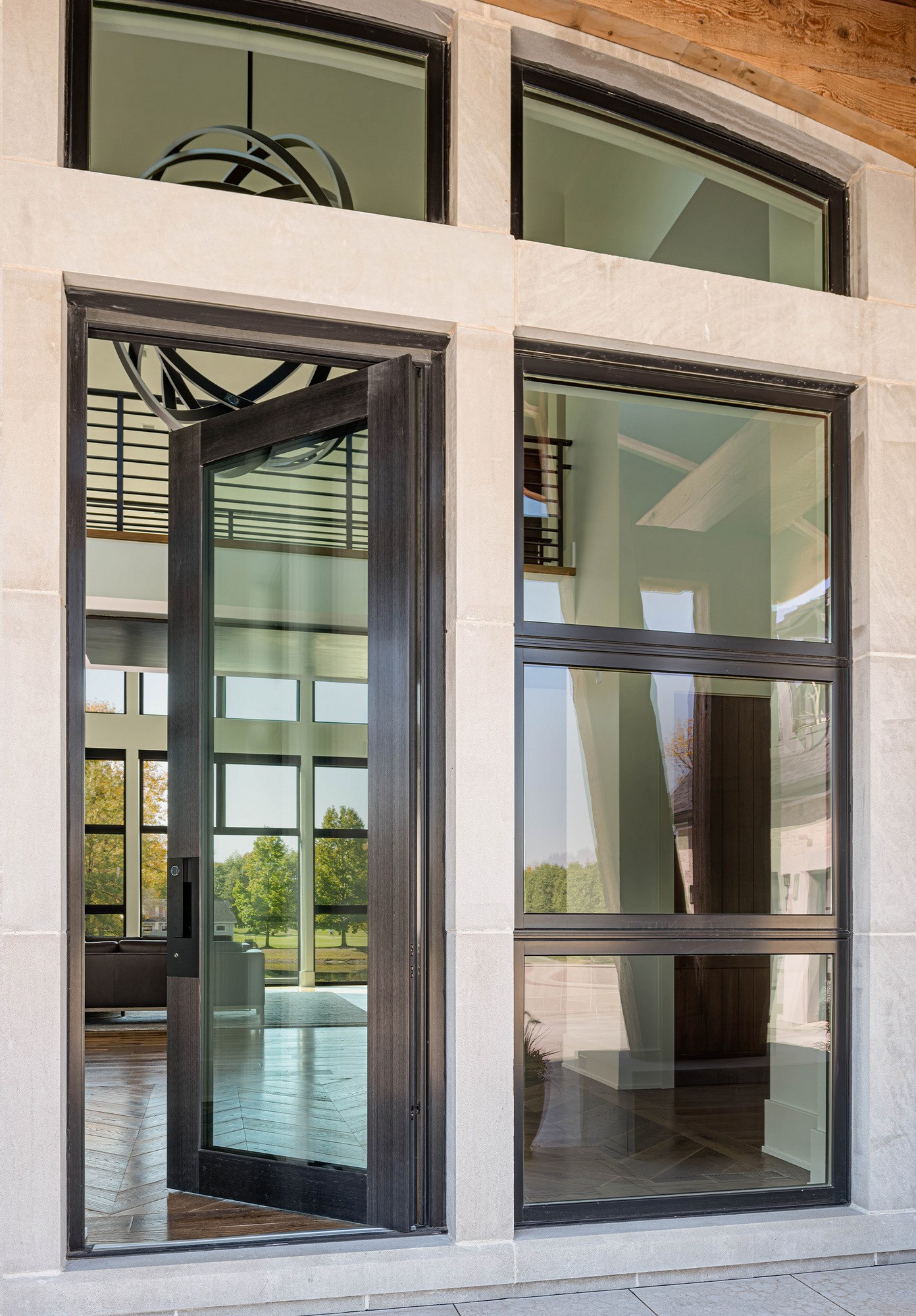 NOVA | Pivoting door with Safety glass Pivot safety door with thermal ...