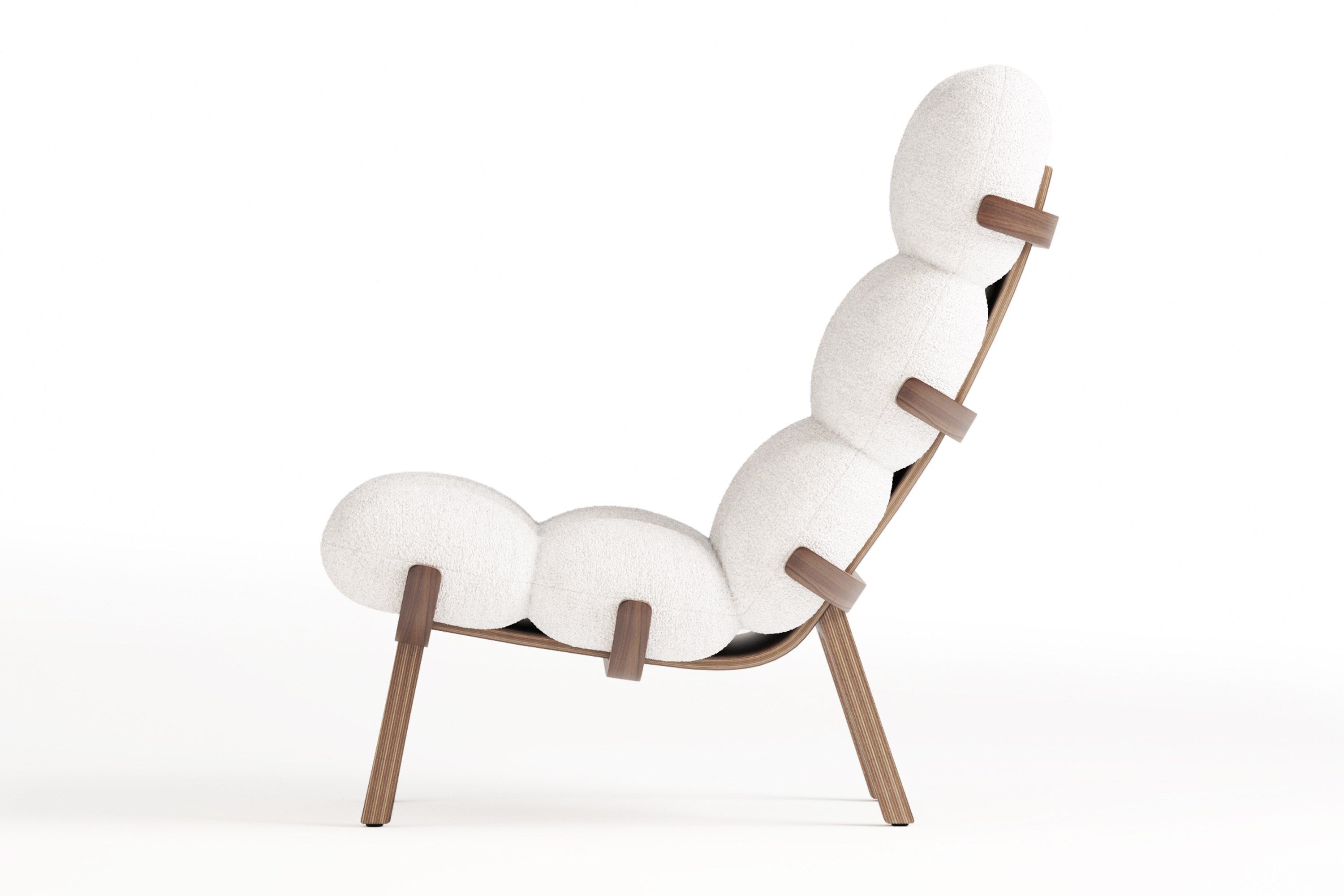 NUAGE | Fauteuil en noyer By SOLLEN