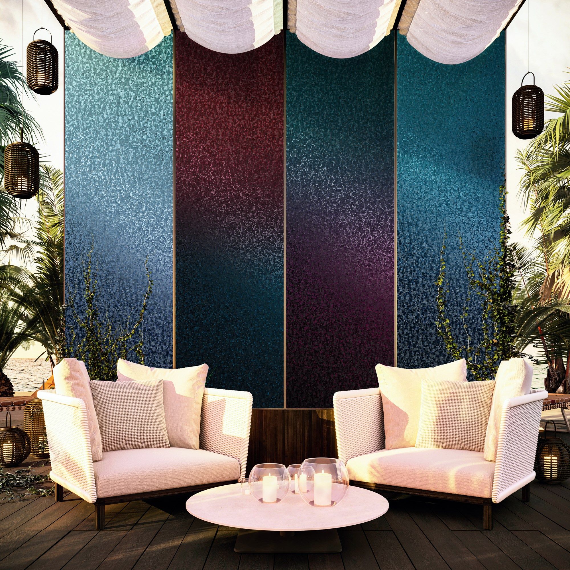 Glass mosaic NUANCES By Mutaforma