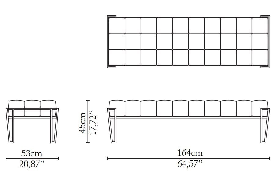 NUBIAN | Bench Nubian Collection By LUXXU