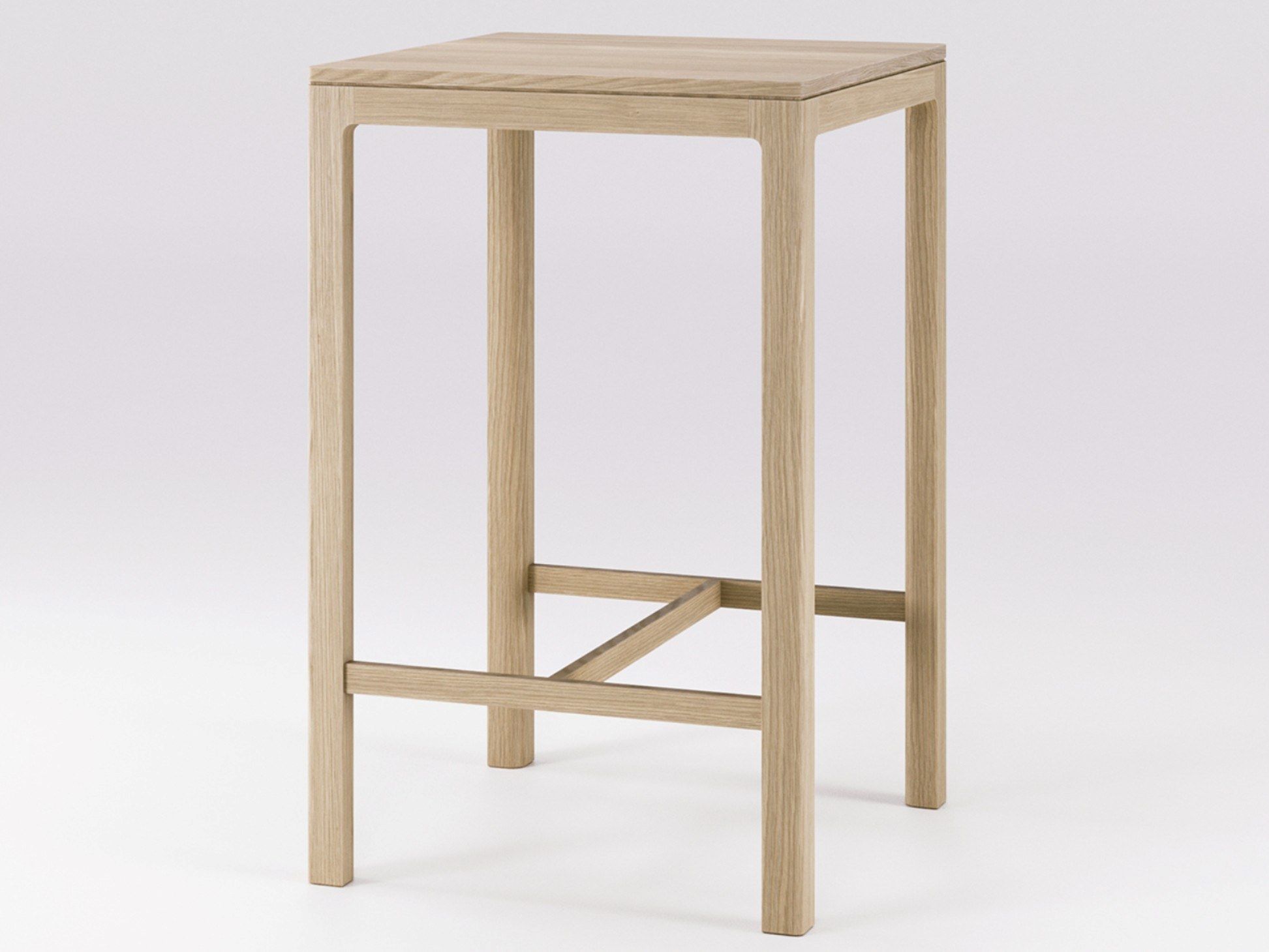 NUDA | High table Square solid wood high table By Wewood | design ...