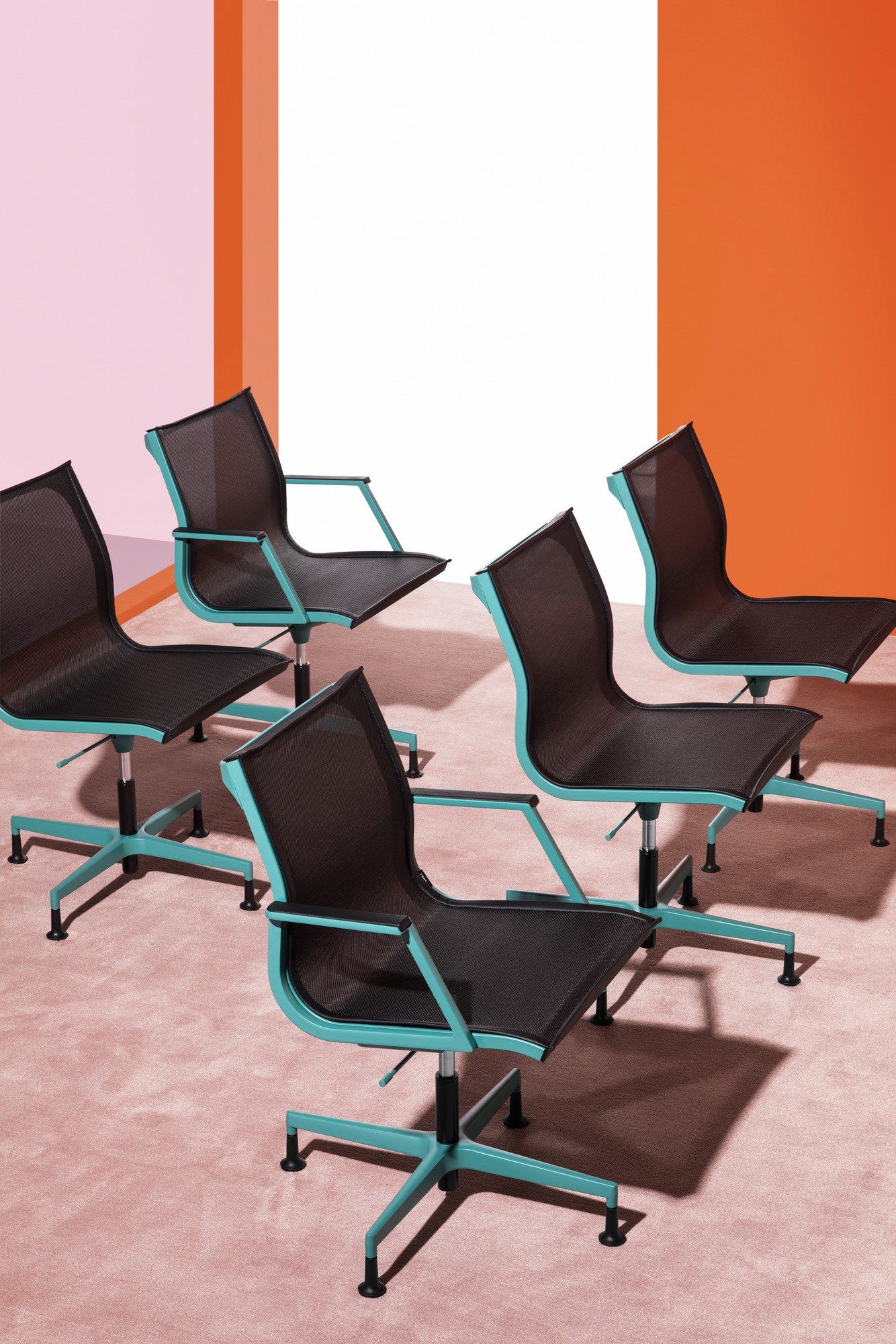 NULITE Office chair with armrests with 4-Spoke base By Luxy