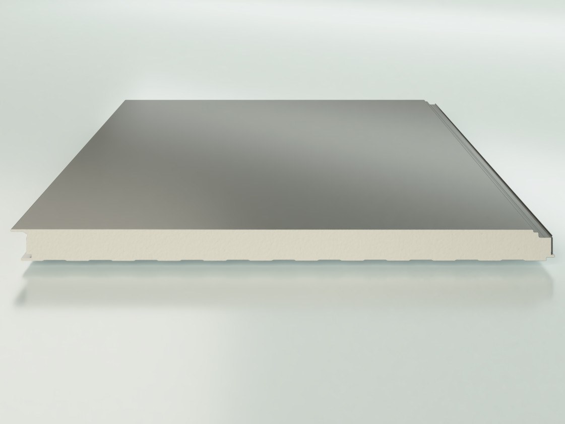 NUOVO ISOPARETE PIANO Panel metálico aislante para fachada By ISOPAN