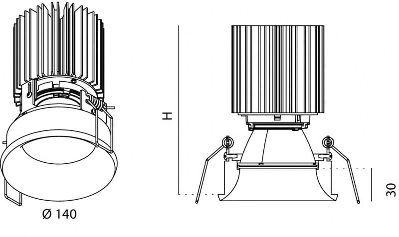 NYX FRAME | Spotlight Recessed spotlight By Lucifero's