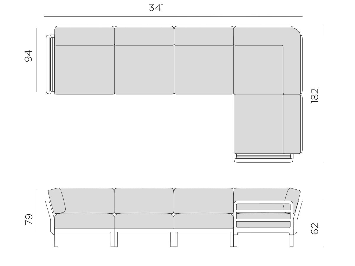 MAXIMO 5 Sofa By Nardi