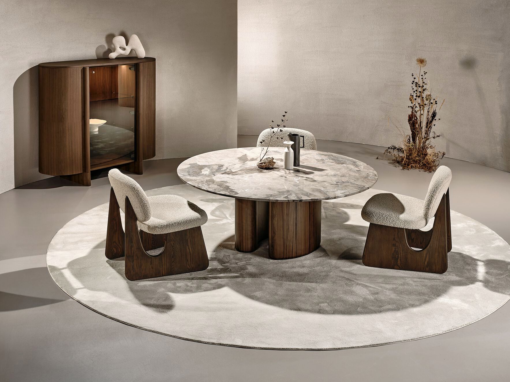 DUSK Wooden highboard with integrated lighting By Naturedesign | design Gino Carollo