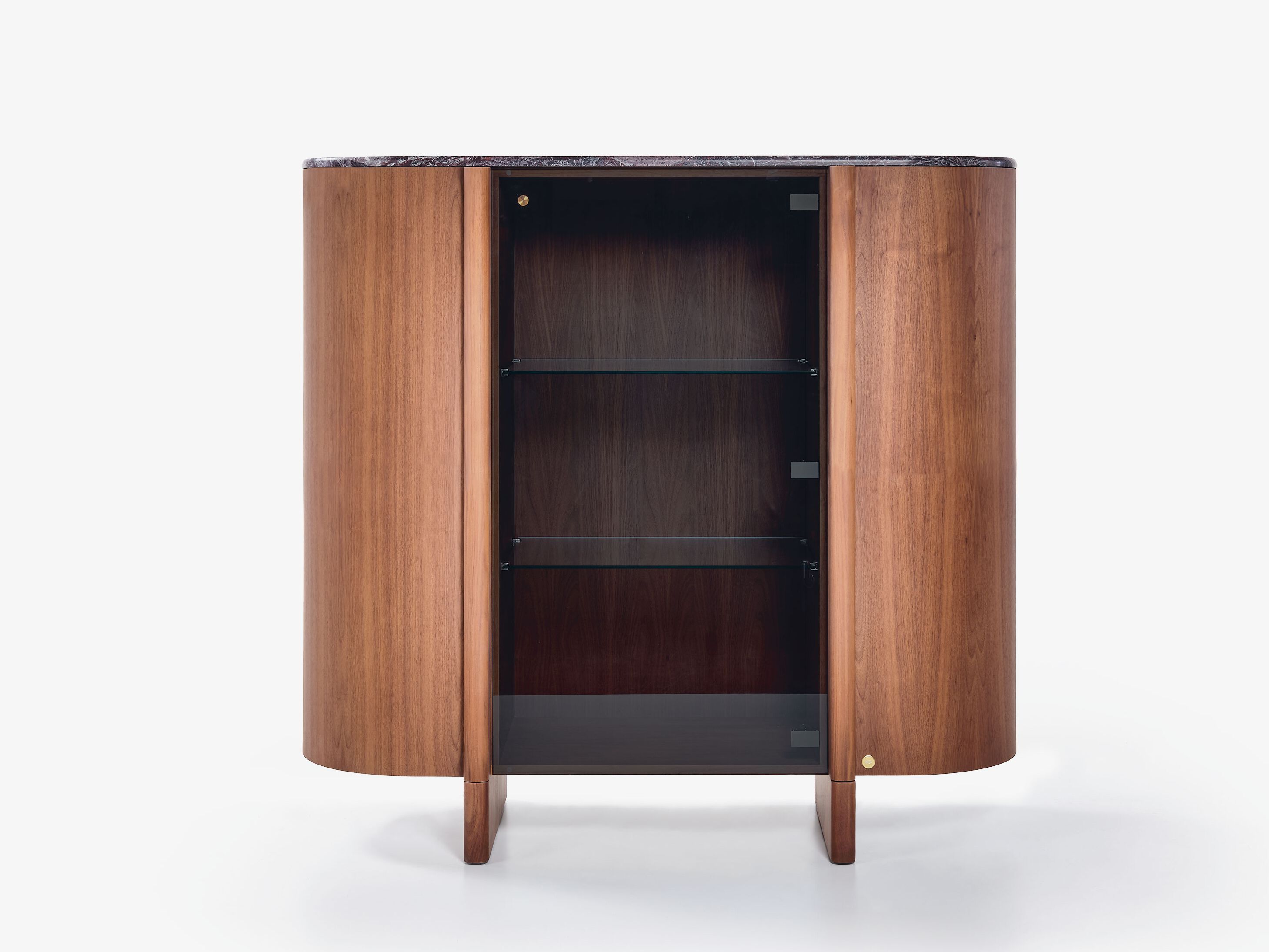 DUSK Wooden highboard with integrated lighting By Naturedesign | design Gino Carollo
