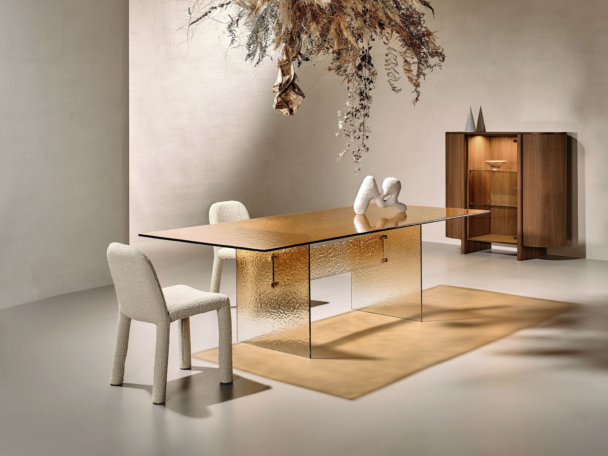 DUSK Wooden highboard with integrated lighting By Naturedesign | design Gino Carollo