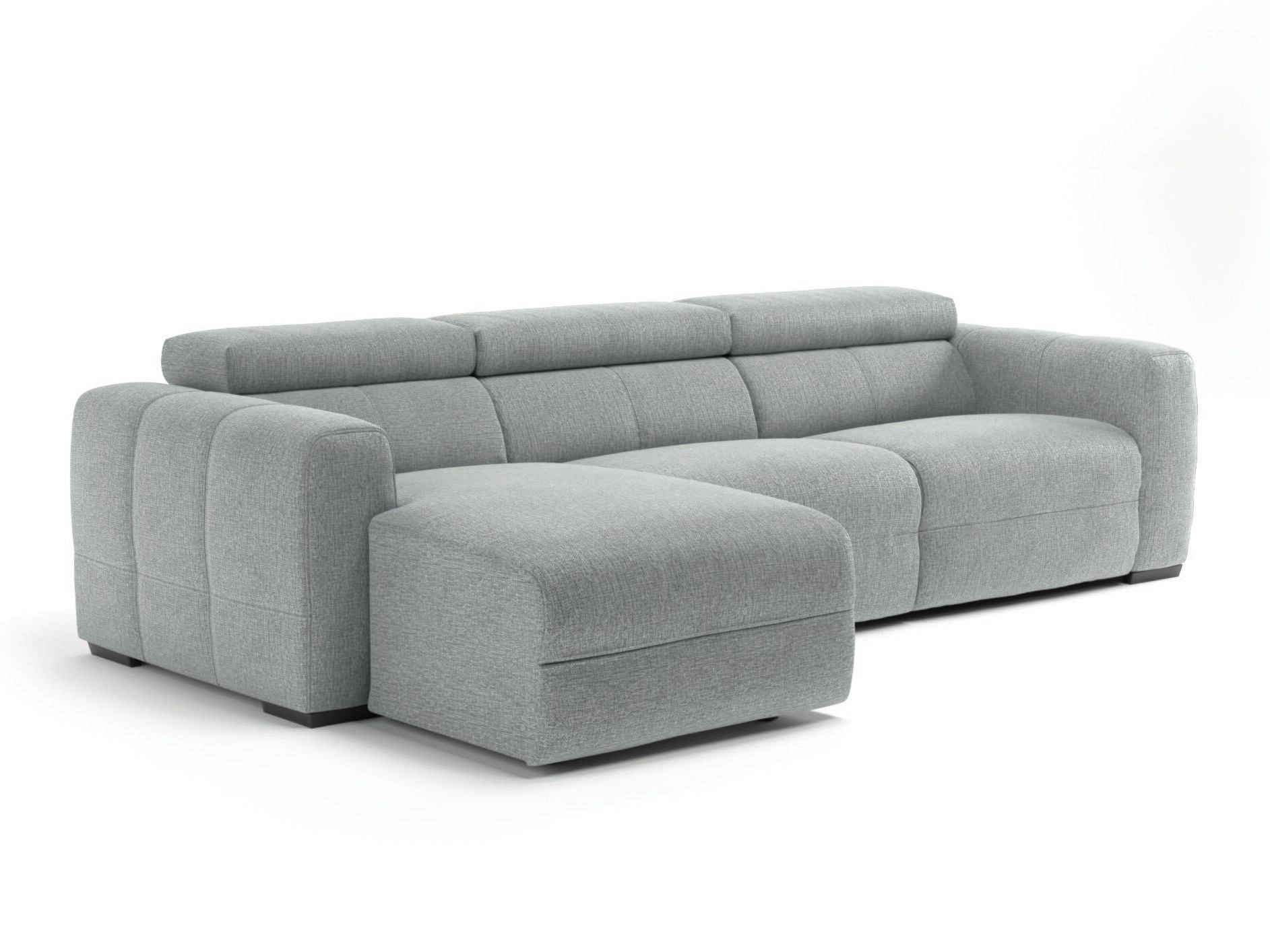 BALANCE Divano reclinabile in pelle con penisola a 3 posti By Natuzzi ...