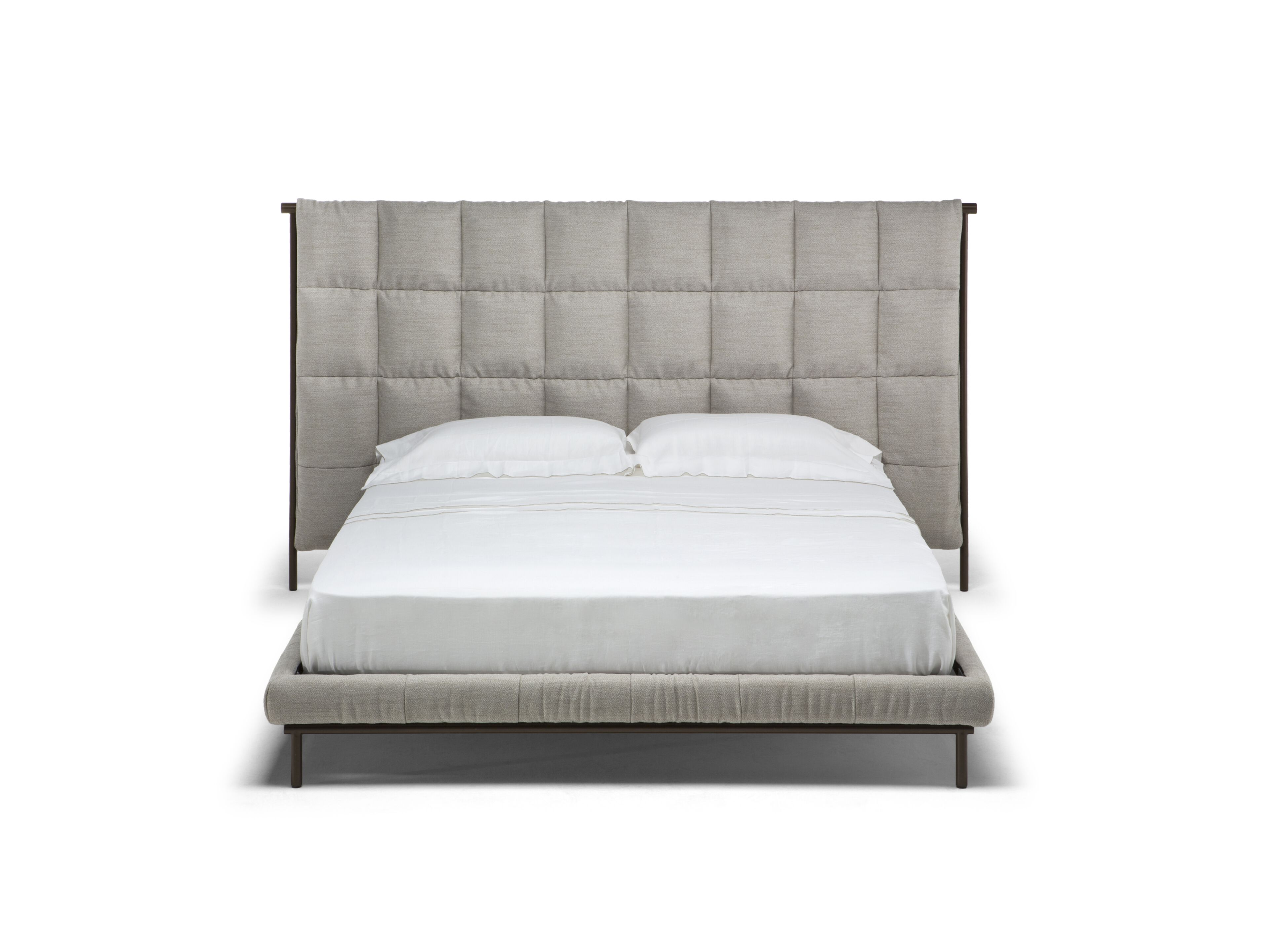 EMA Fabric double bed with high headboard By Natuzzi Italia | design ...