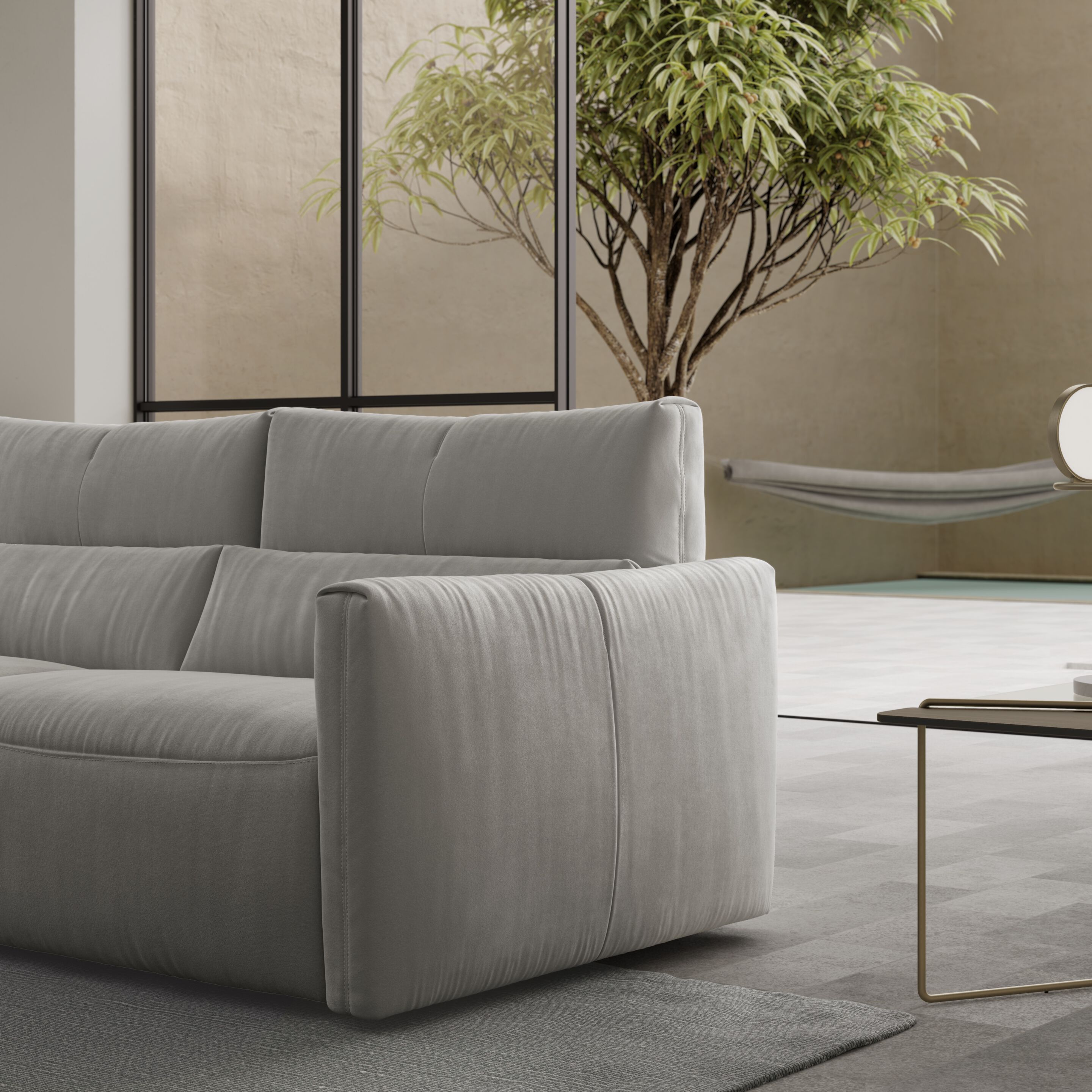GALAXY 2 seater recliner fabric sofa By Natuzzi Italia