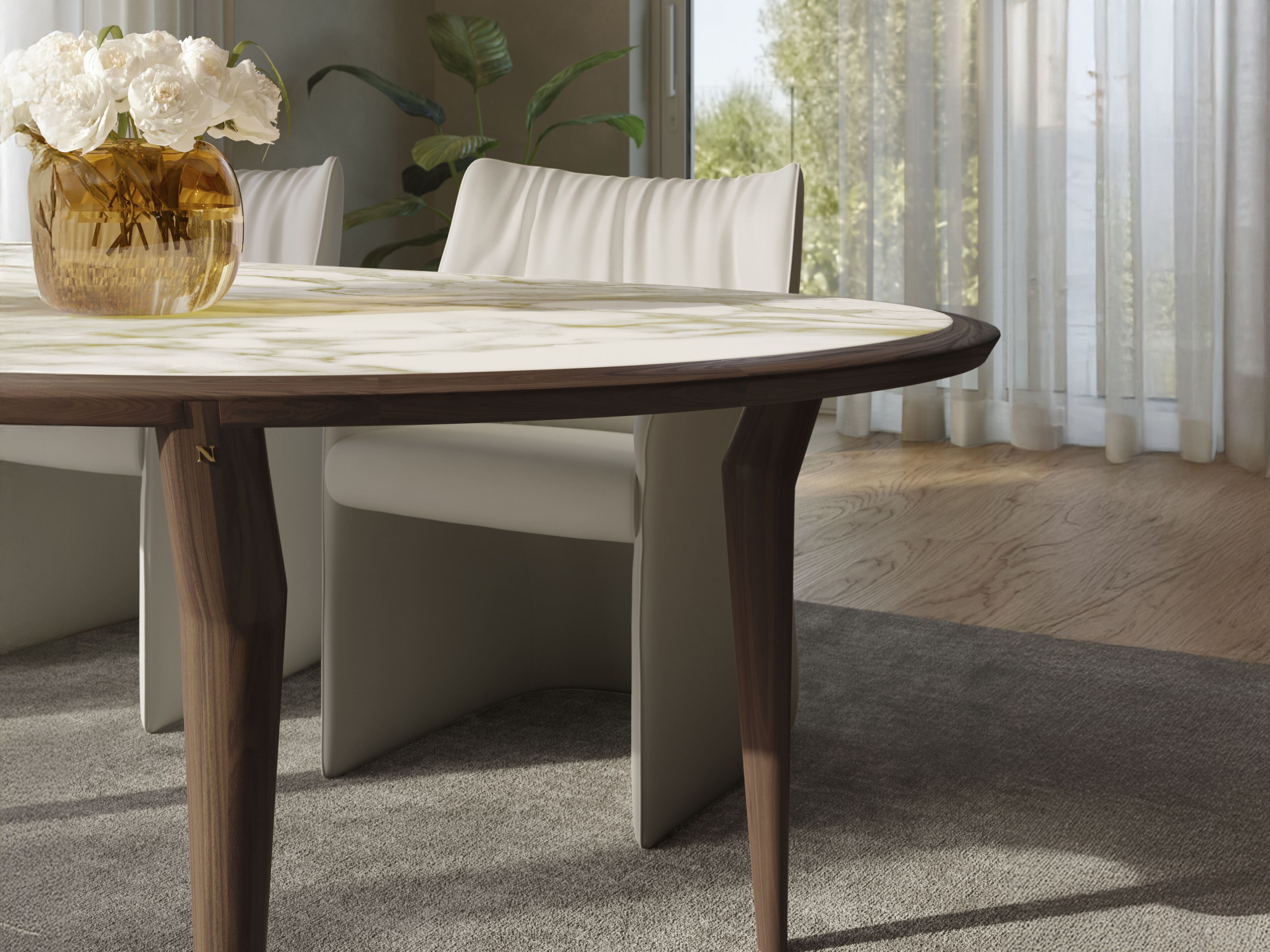 GUTTA Стол By Natuzzi Italia | design Massimo Iosa Ghini