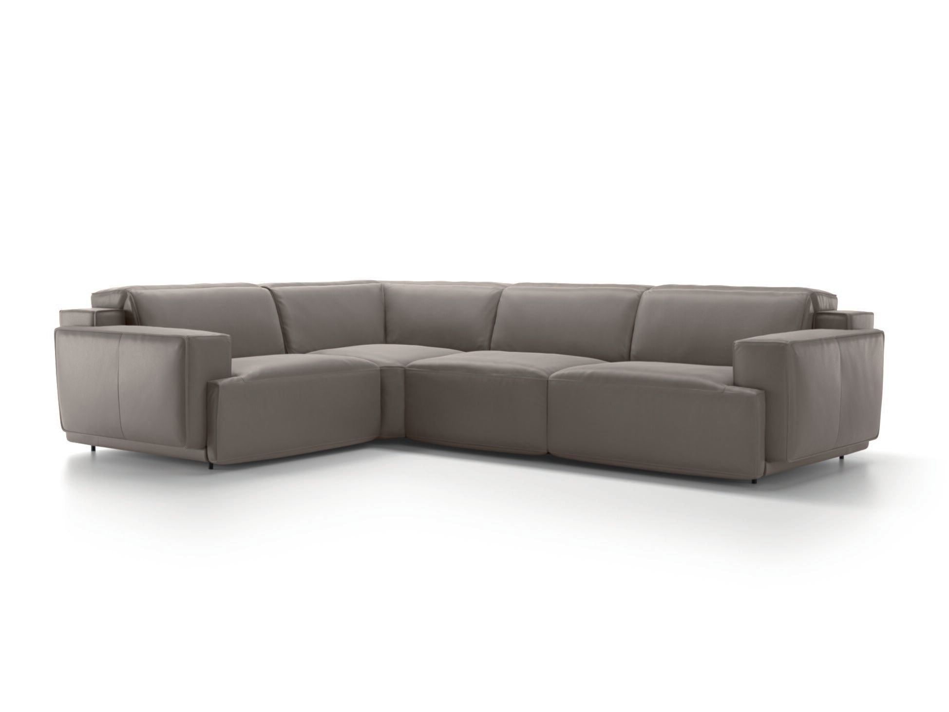 IAGO Corner recliner leather sofa By Natuzzi Italia