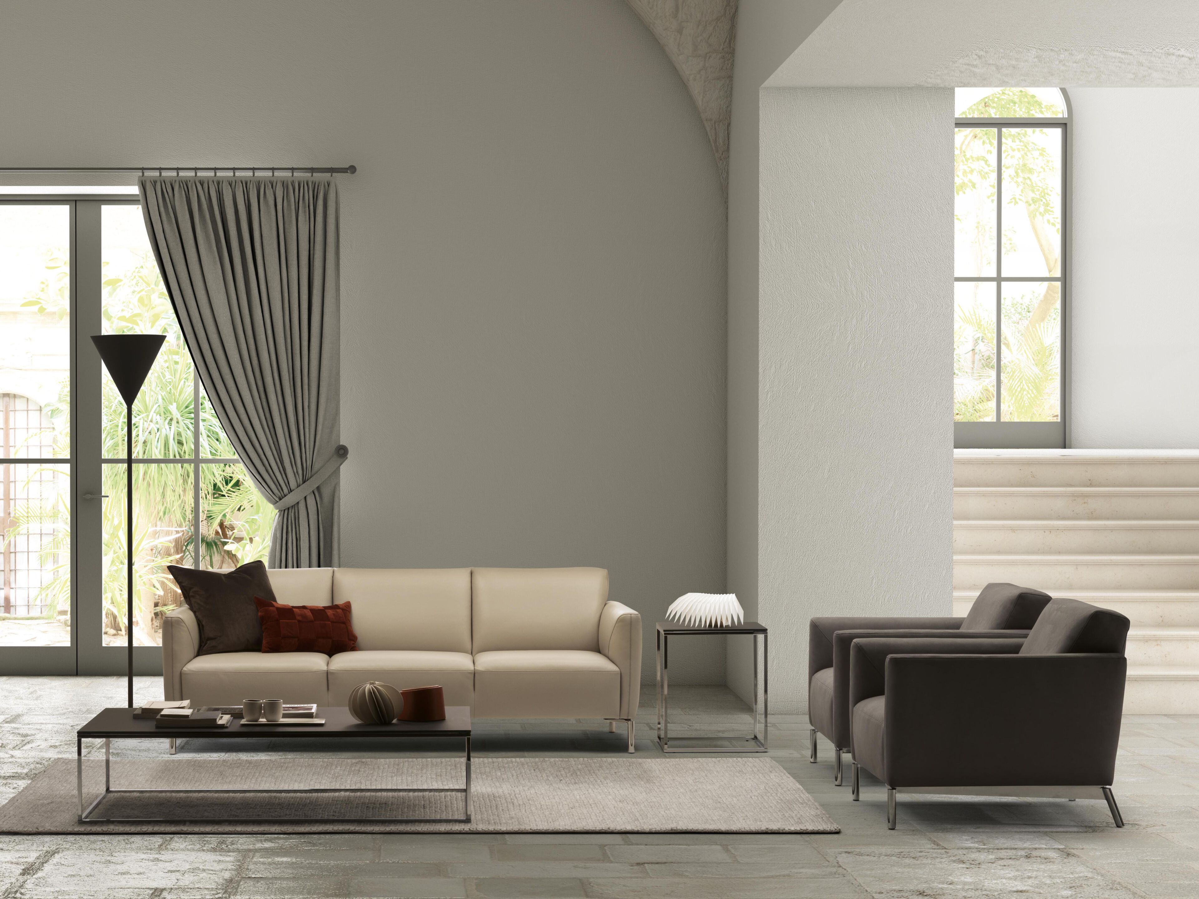 TRATTO 3 seater fabric sofa By Natuzzi Italia | design Maurizio Manzoni ...